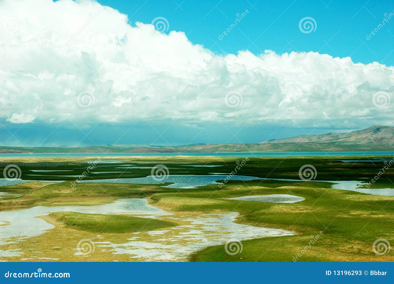 Scenery in Tibet stock image. Image of green, tibetan - 13196293