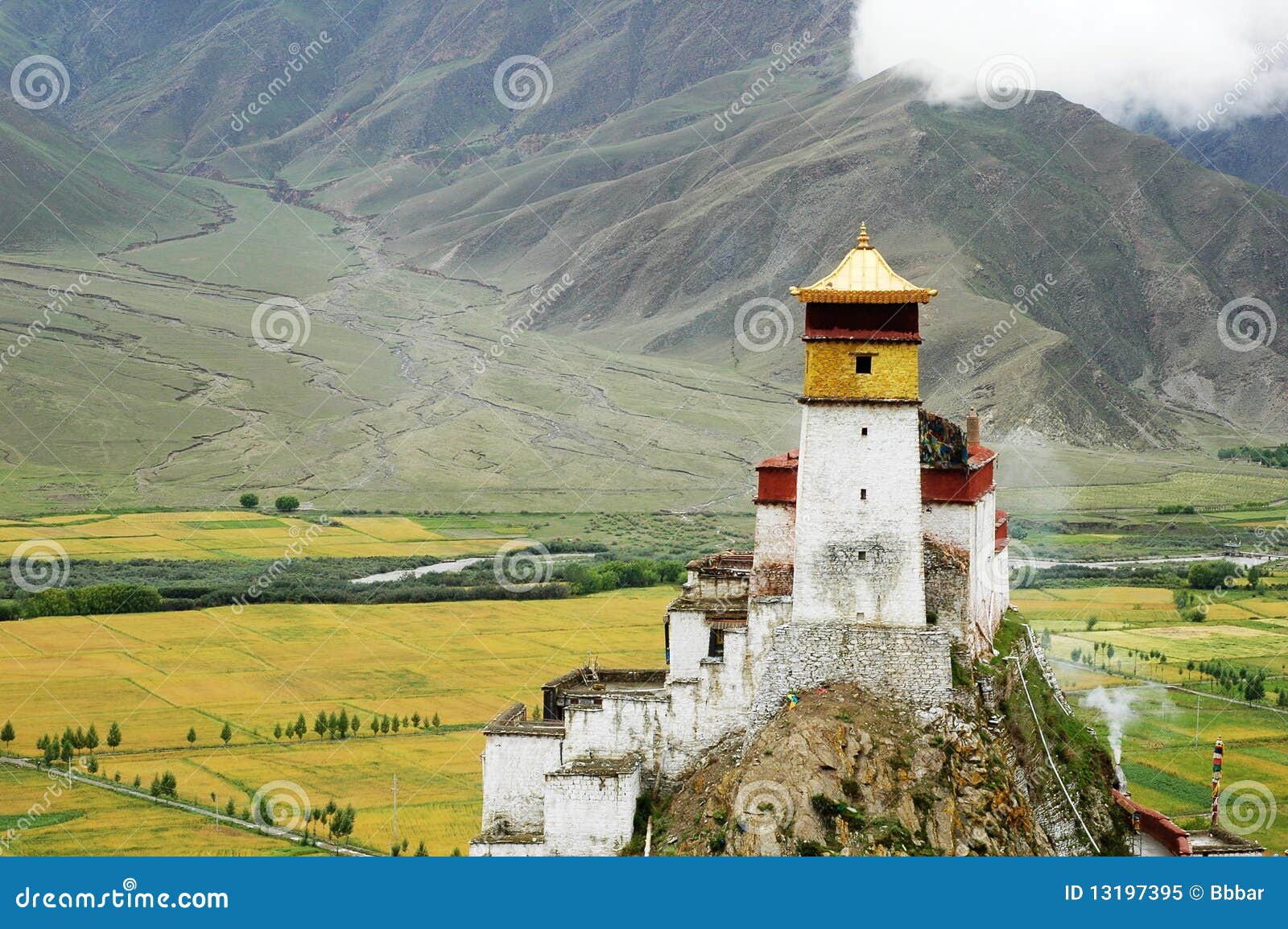 Scenery in Tibet stock image. Image of tour, mountains - 13197395
