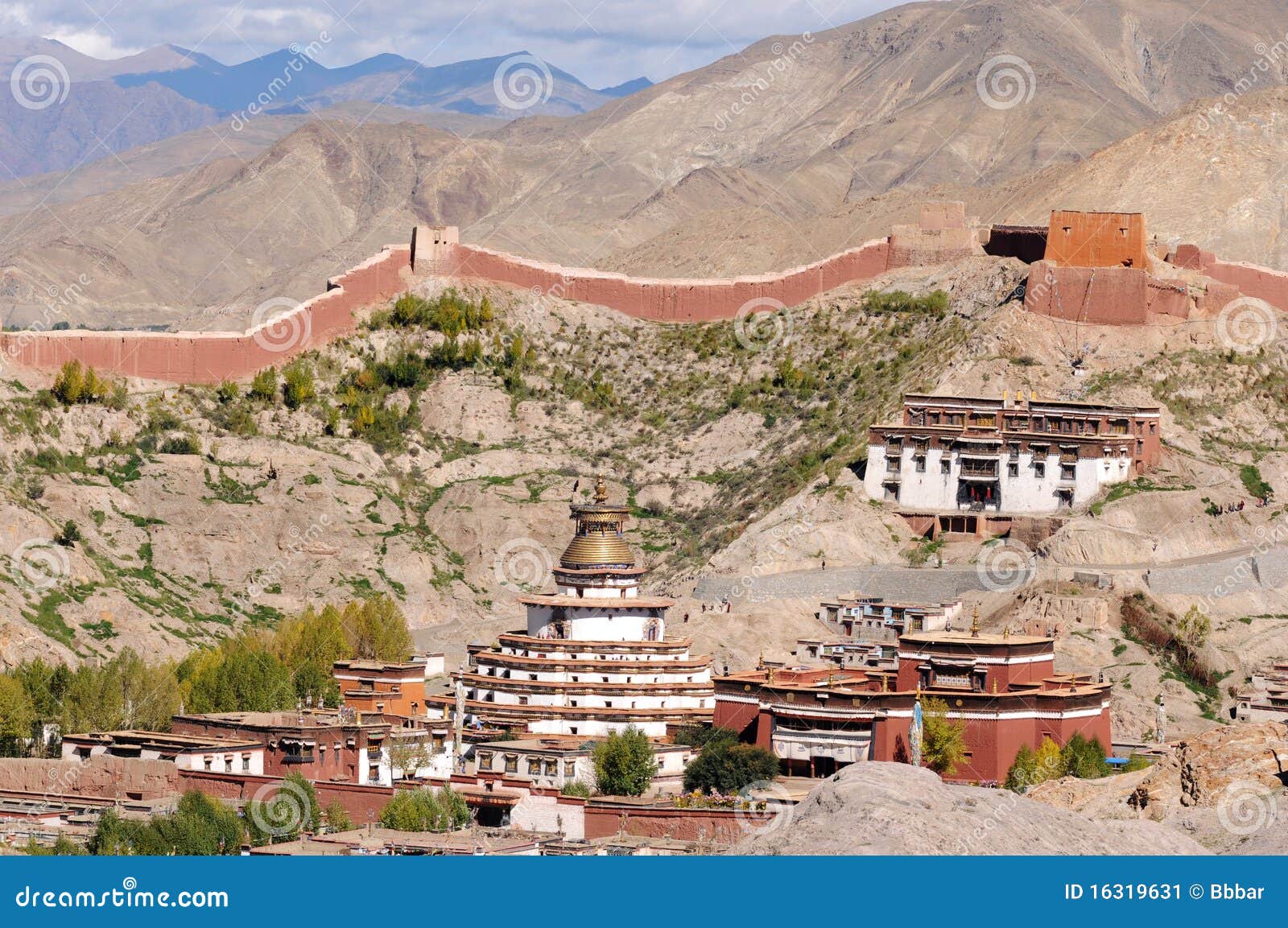 Scenery in Tibet stock image. Image of architecture, china - 16319631