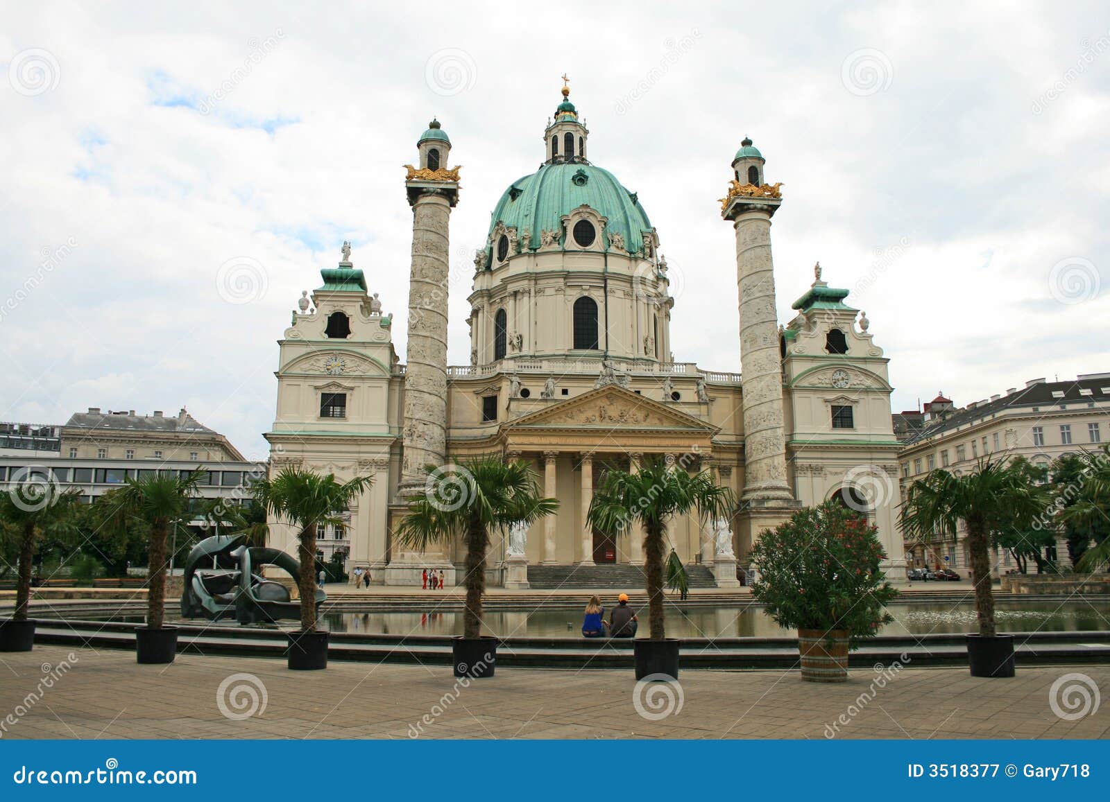 The scenery of Vienna City stock image. Image of park - 3518377