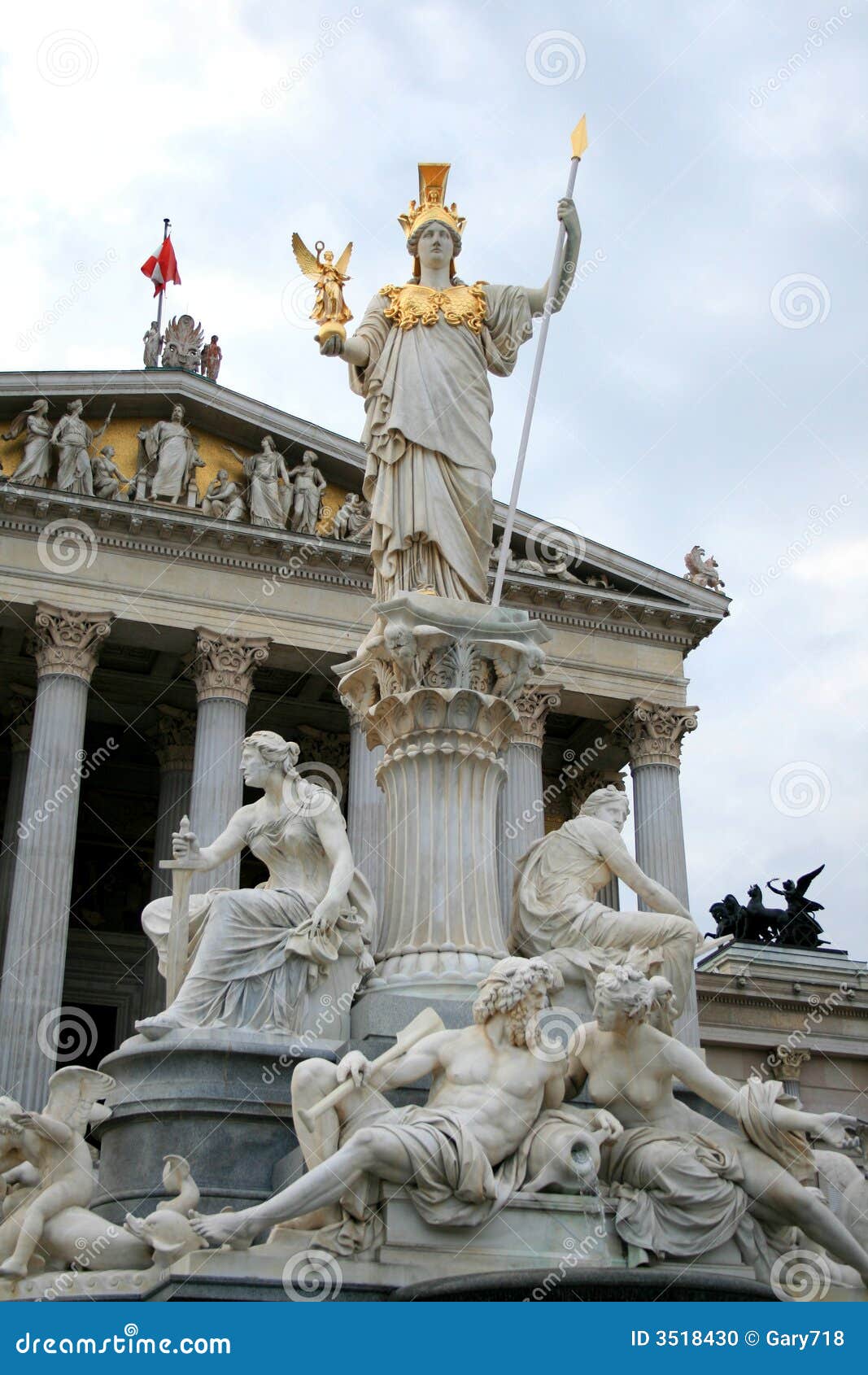 The scenery of Vienna City stock photo. Image of texture - 3518430