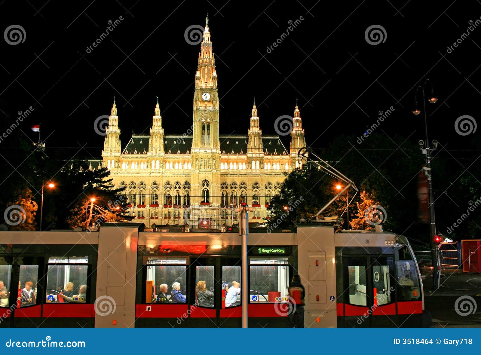 The scenery of Vienna City stock photo. Image of scenery - 3518464