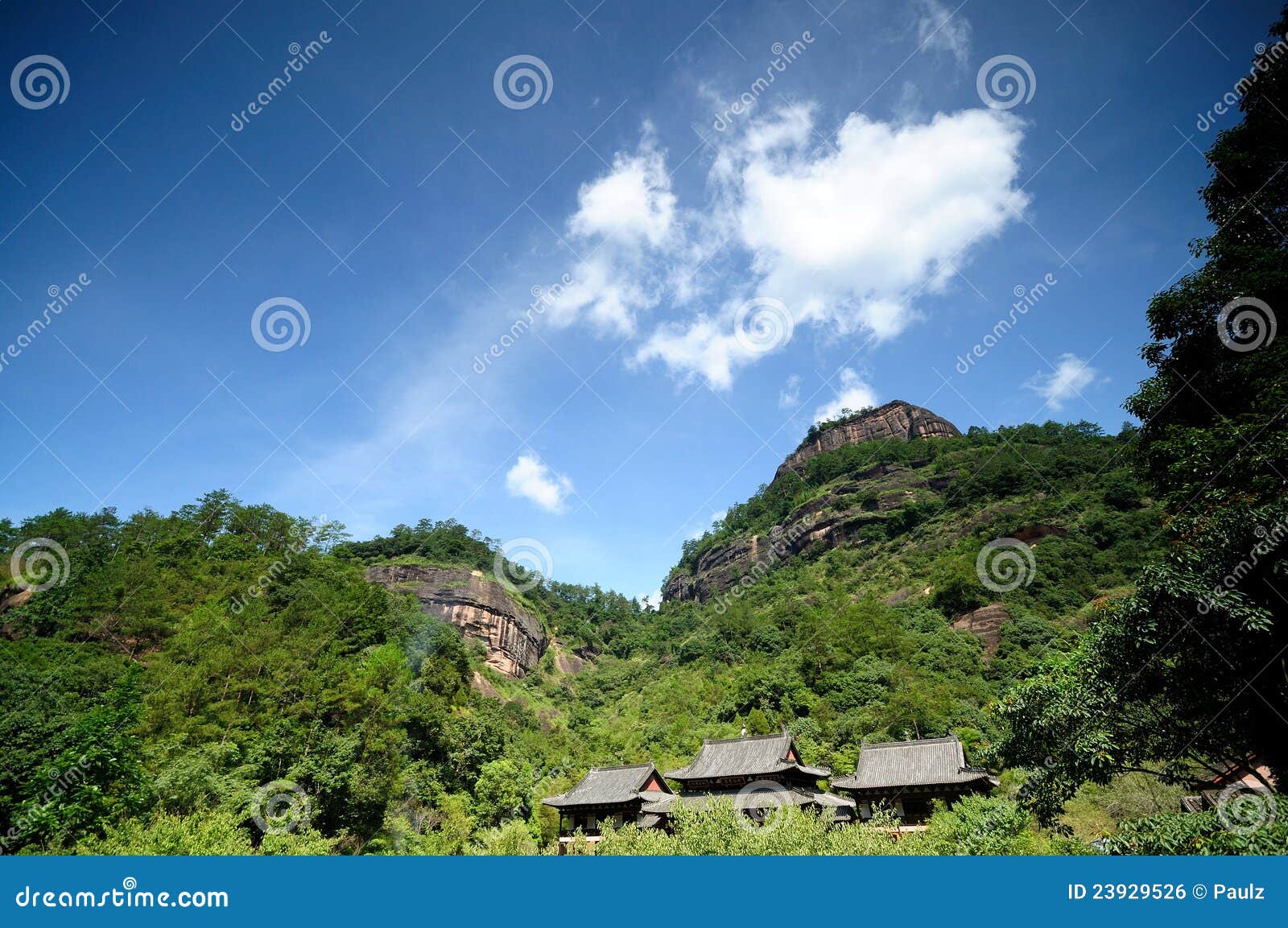 The scenery of Wuyishan stock photo. Image of green, china - 23929526