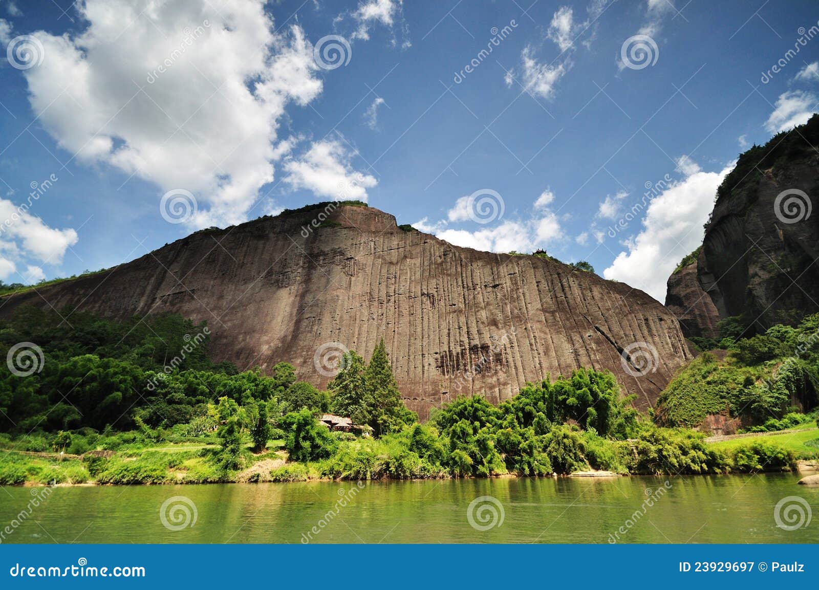 The scenery of Wuyishan stock image. Image of tourism - 23929697