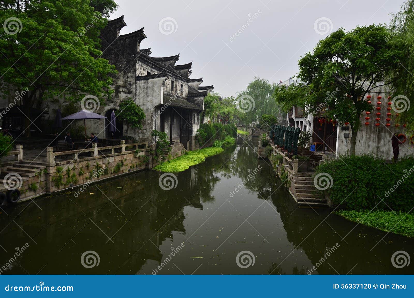 The Scenery of Yuehe Ancient Town at Jiaxing, China. Editorial Image ...