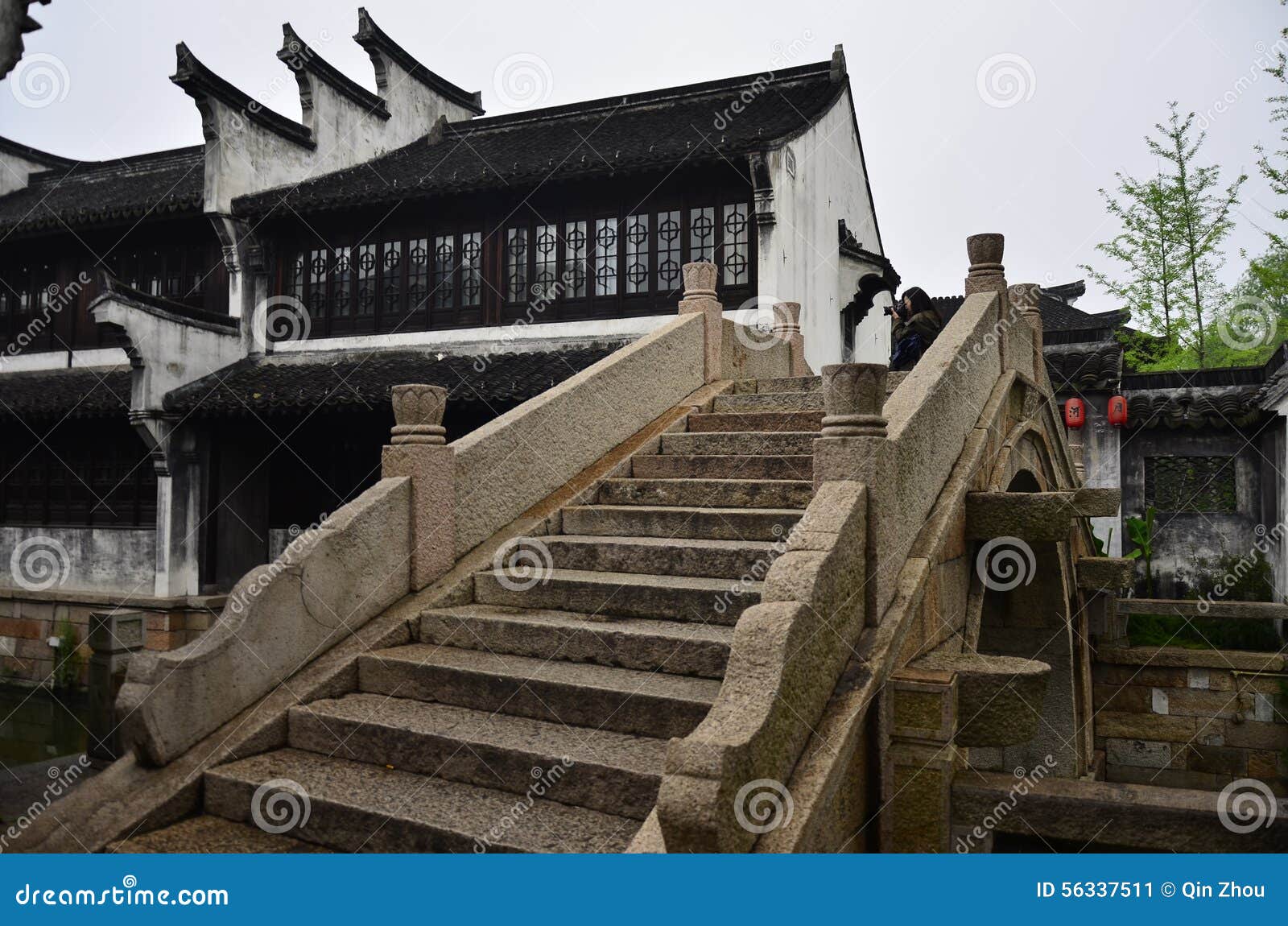 The Scenery of Yuehe Ancient Town at Jiaxing, China. Editorial Photo ...