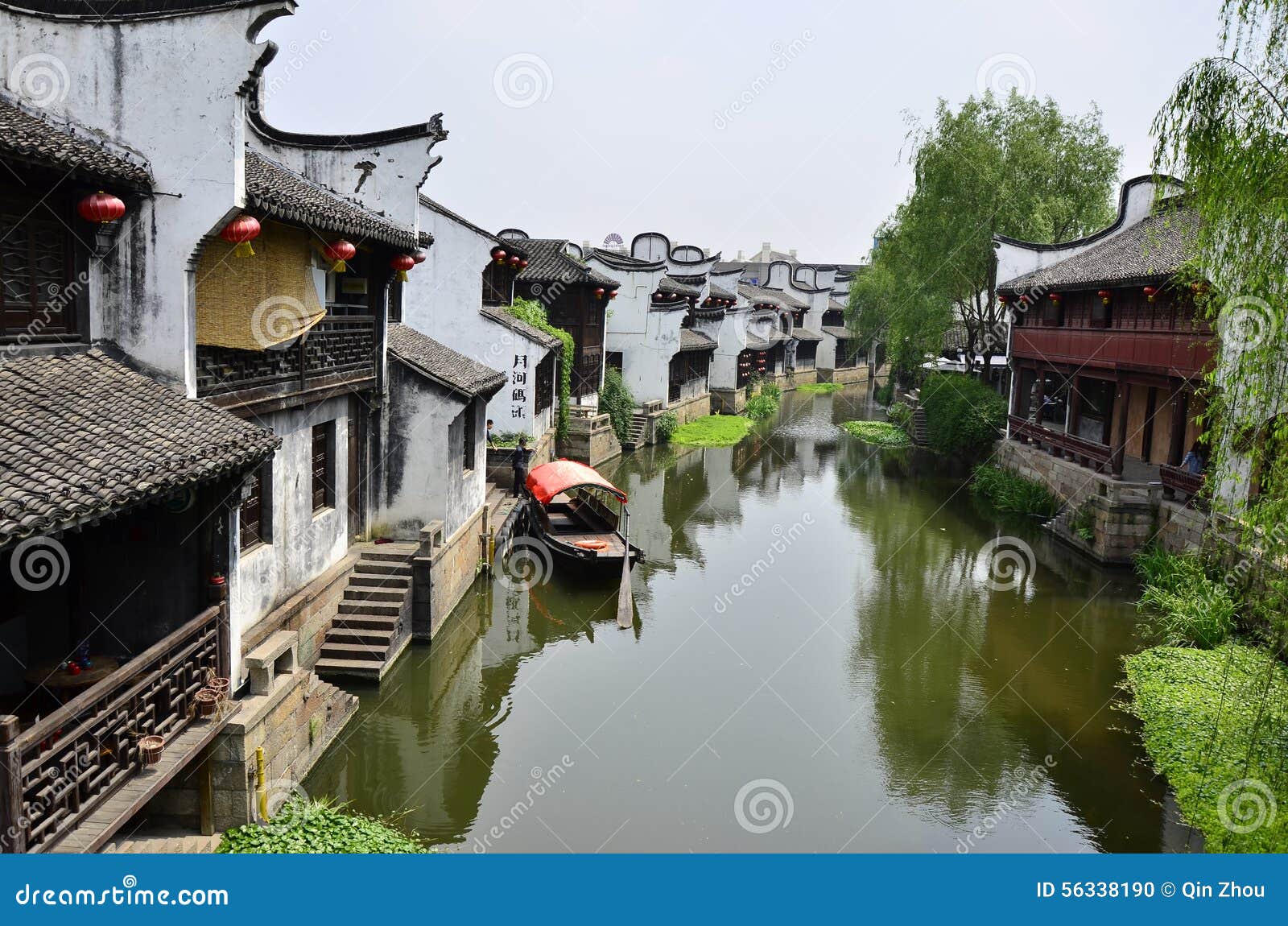 The Scenery of Yuehe Ancient Town at Jiaxing, China. Editorial Image ...
