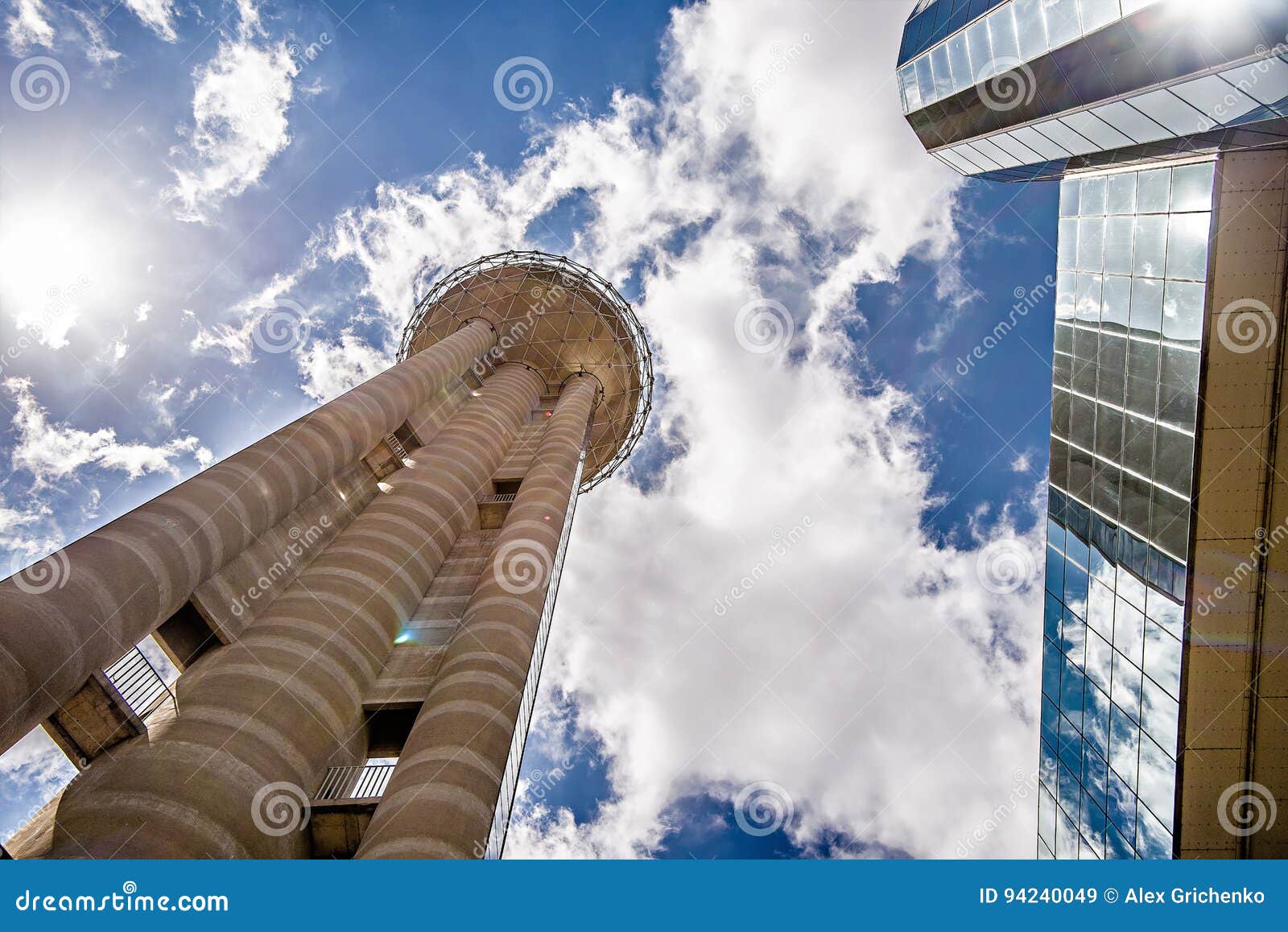 Tower In Dallas University Campus Outdoor. Dallas University Tower ...