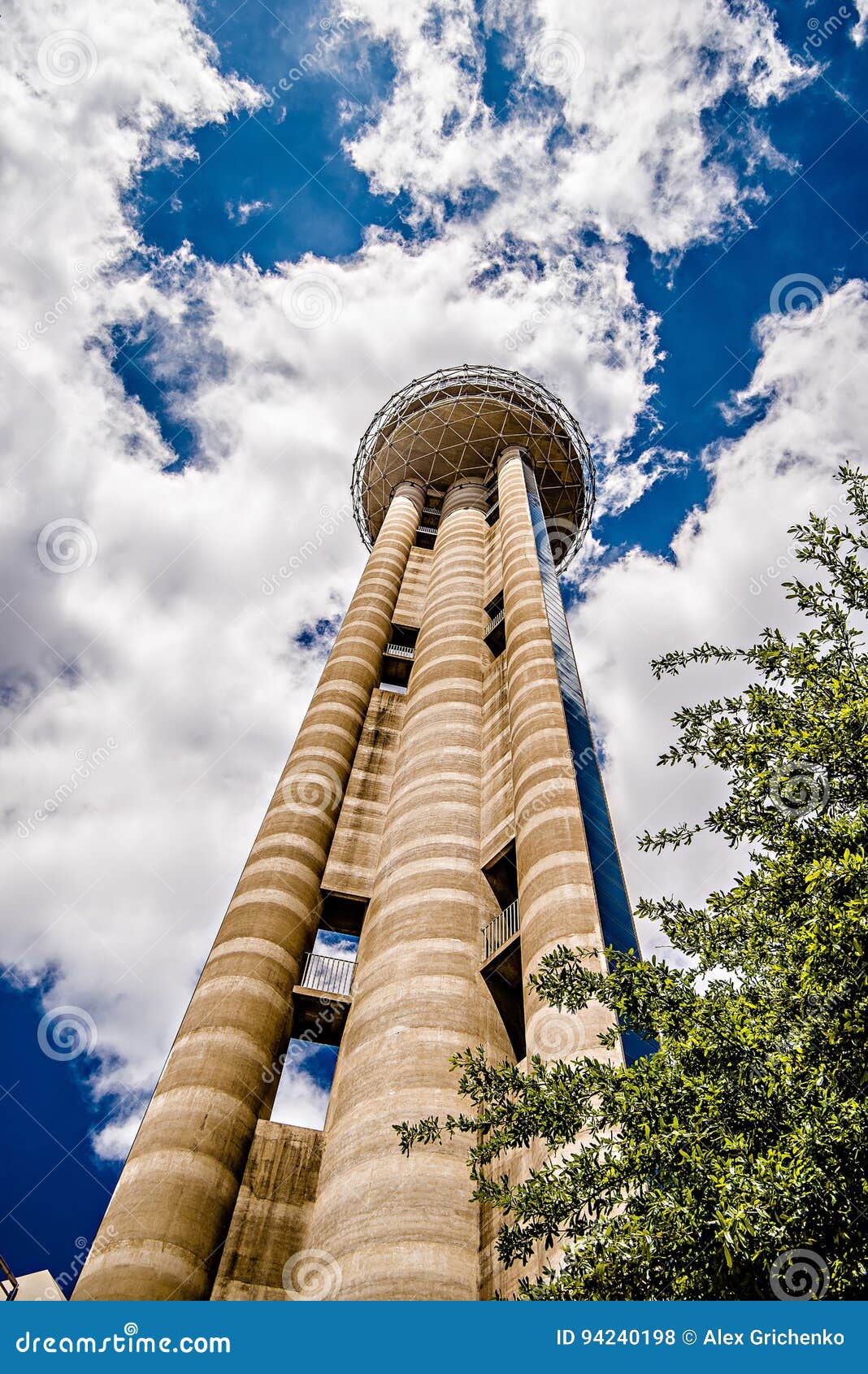 Tower In Dallas University Campus Outdoor. Dallas University Tower ...