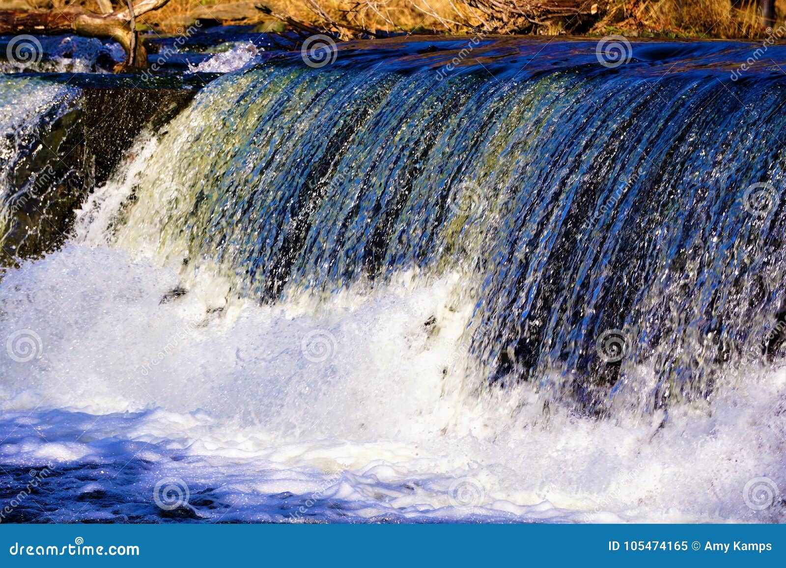 Scenes from the Hamilton Dam on the Rabbit River, Hamilton MI Stock ...