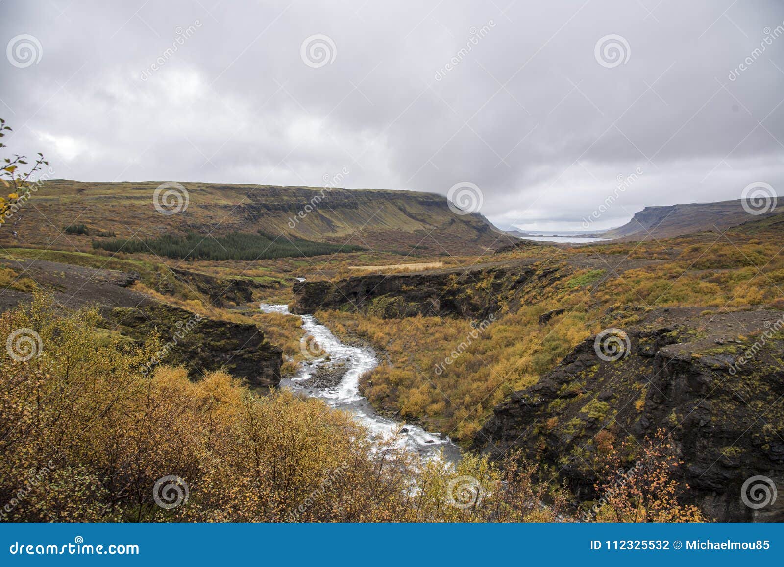 Glymur waterfall, Iceland stock photo. Image of color - 112325532