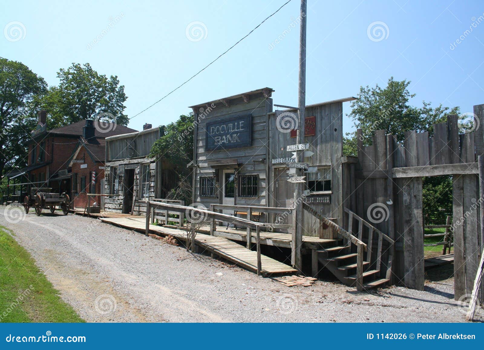 Scenes from an Old West Town Stock Photo - Image of historic, americana ...