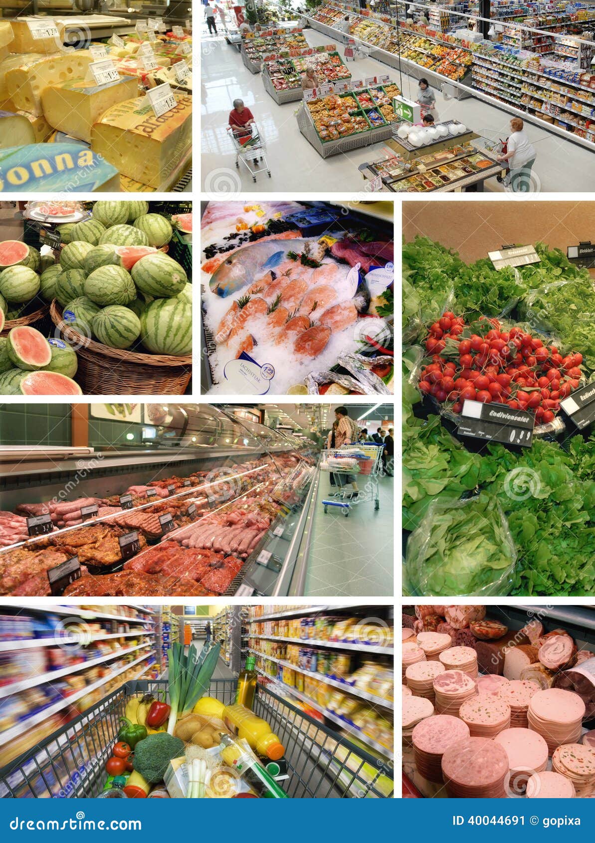 Scenes from the Supermarket Stock Image - Image of composing, product ...