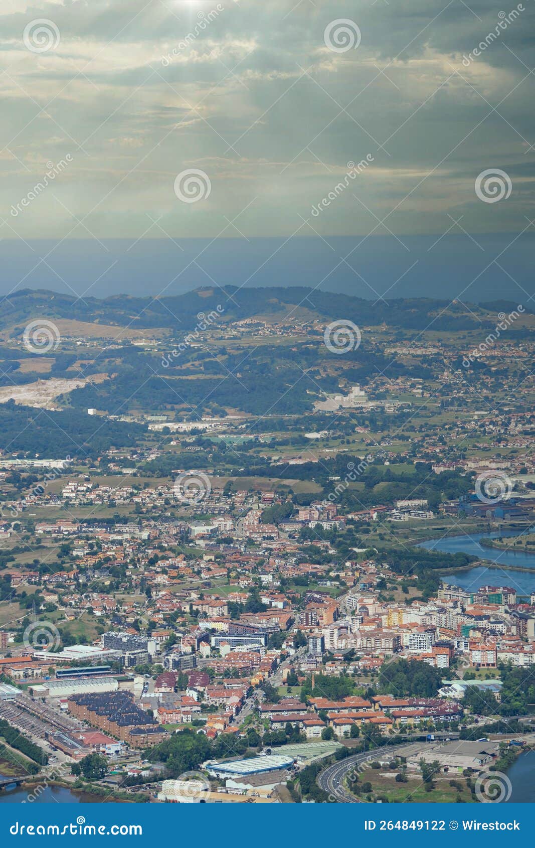 Scenic Aerial Cityscape of Santander, Spain Stock Photo - Image of ...