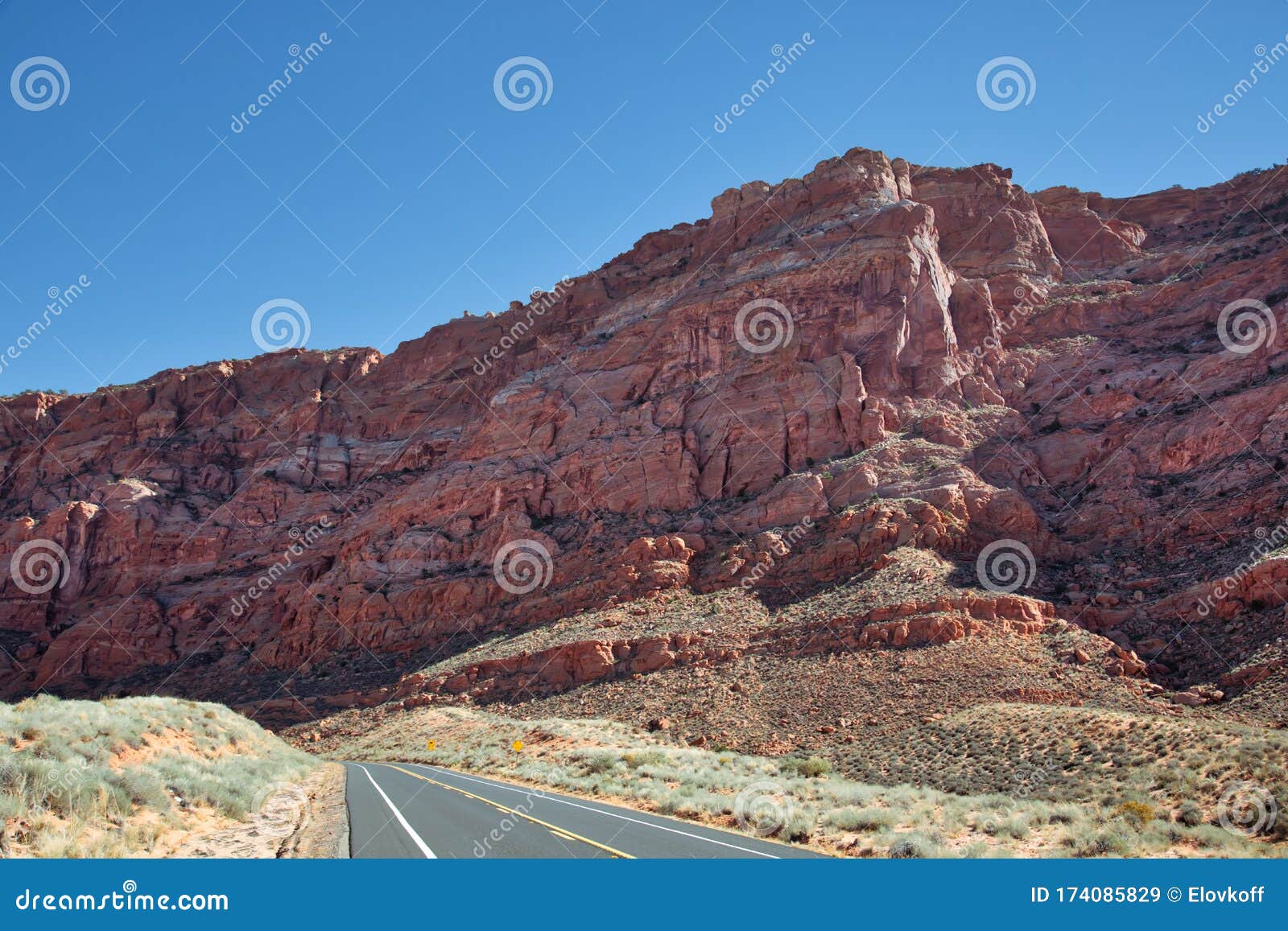 Scenic Arizona highways stock image. Image of travel - 174085829