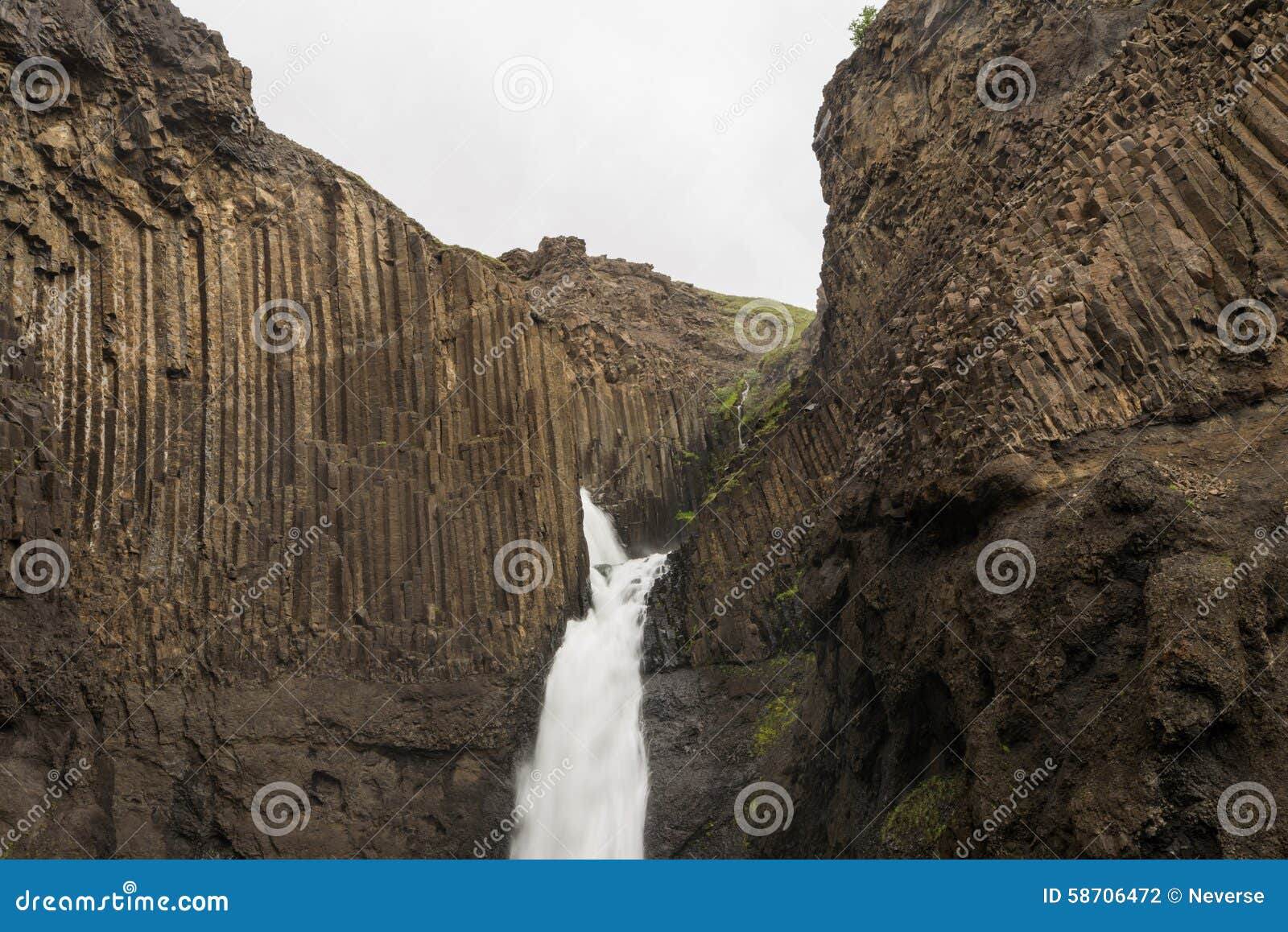 Scenic Basalt Columns of Litlanesfoss Stock Photo - Image of europe ...