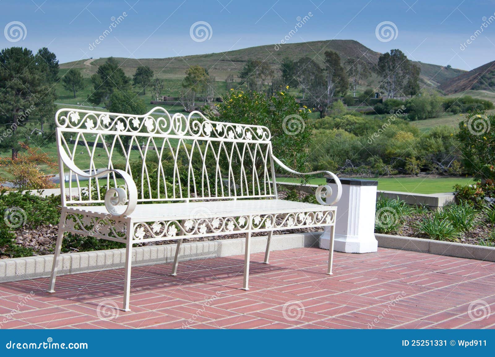 Scenic Bench stock image. Image of park, dynamic, landscape - 25251331