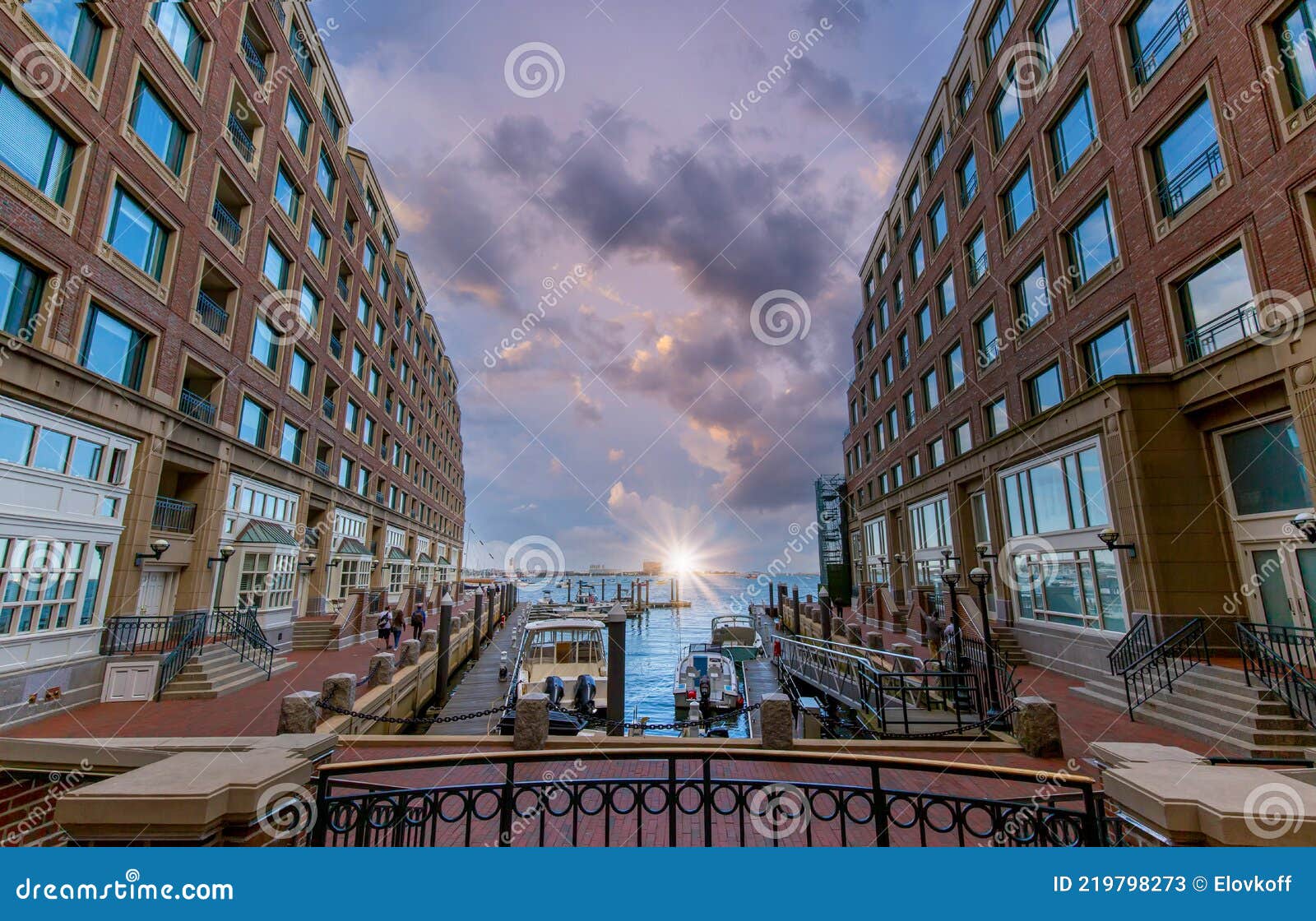 Scenic Boston Harbor and City Views Stock Image - Image of scenic ...