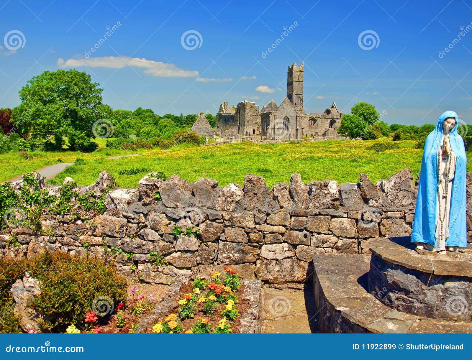 Scenic Celtic Architecture in the West of Ireland Stock Image - Image ...