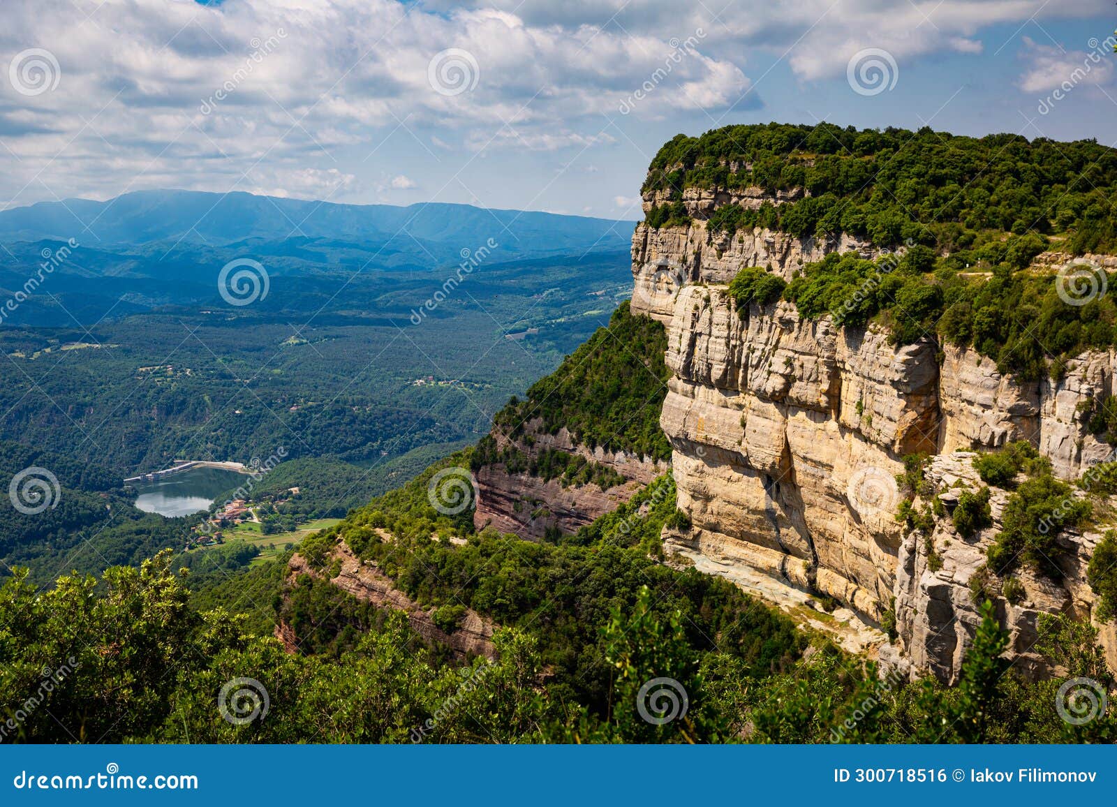 Scenic Cliffs in the Tavertet Area. Central Catalonia Stock Photo ...