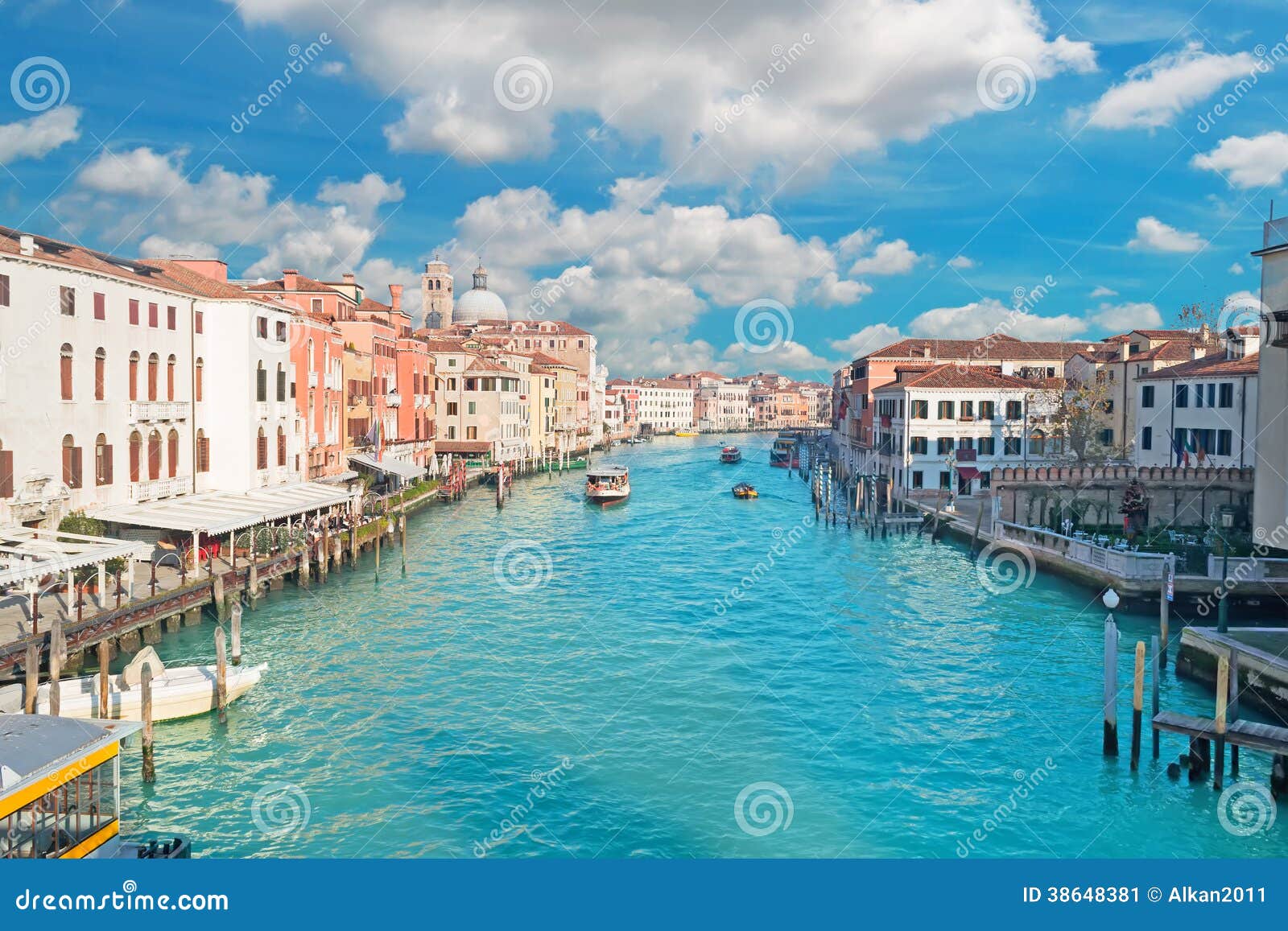 Scenic clouds in Venice stock image. Image of antique - 38648381