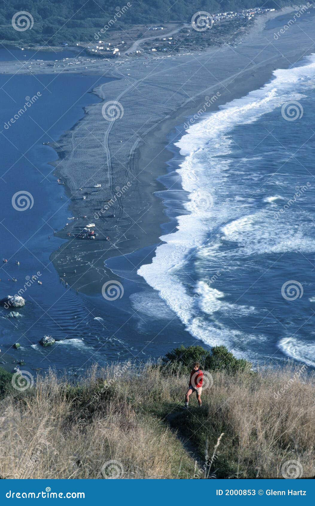 Scenic Coastline from High Overlook Stock Image - Image of scenery ...