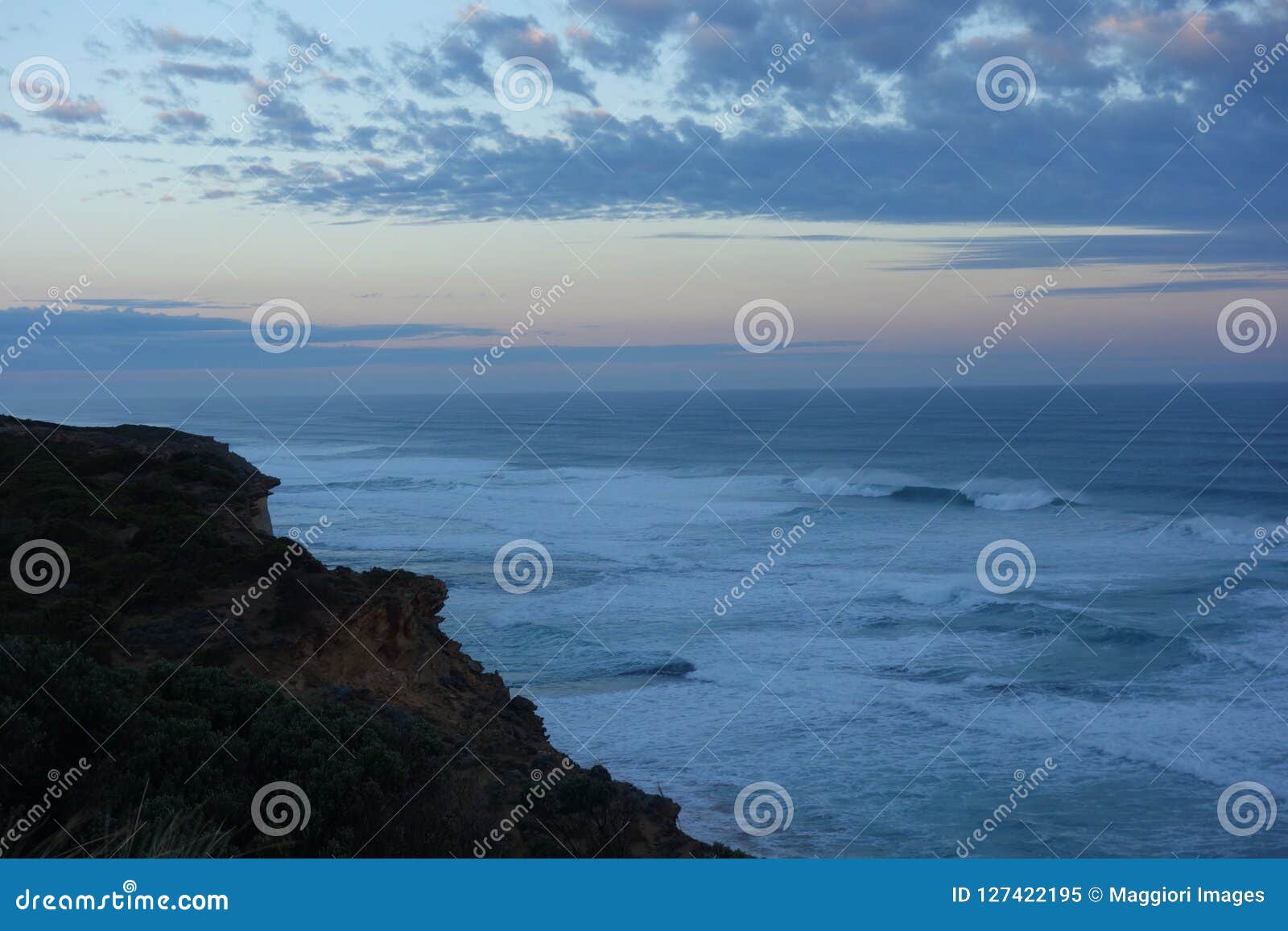 Ocean View Australia Sunset Stock Image - Image of australia, view ...