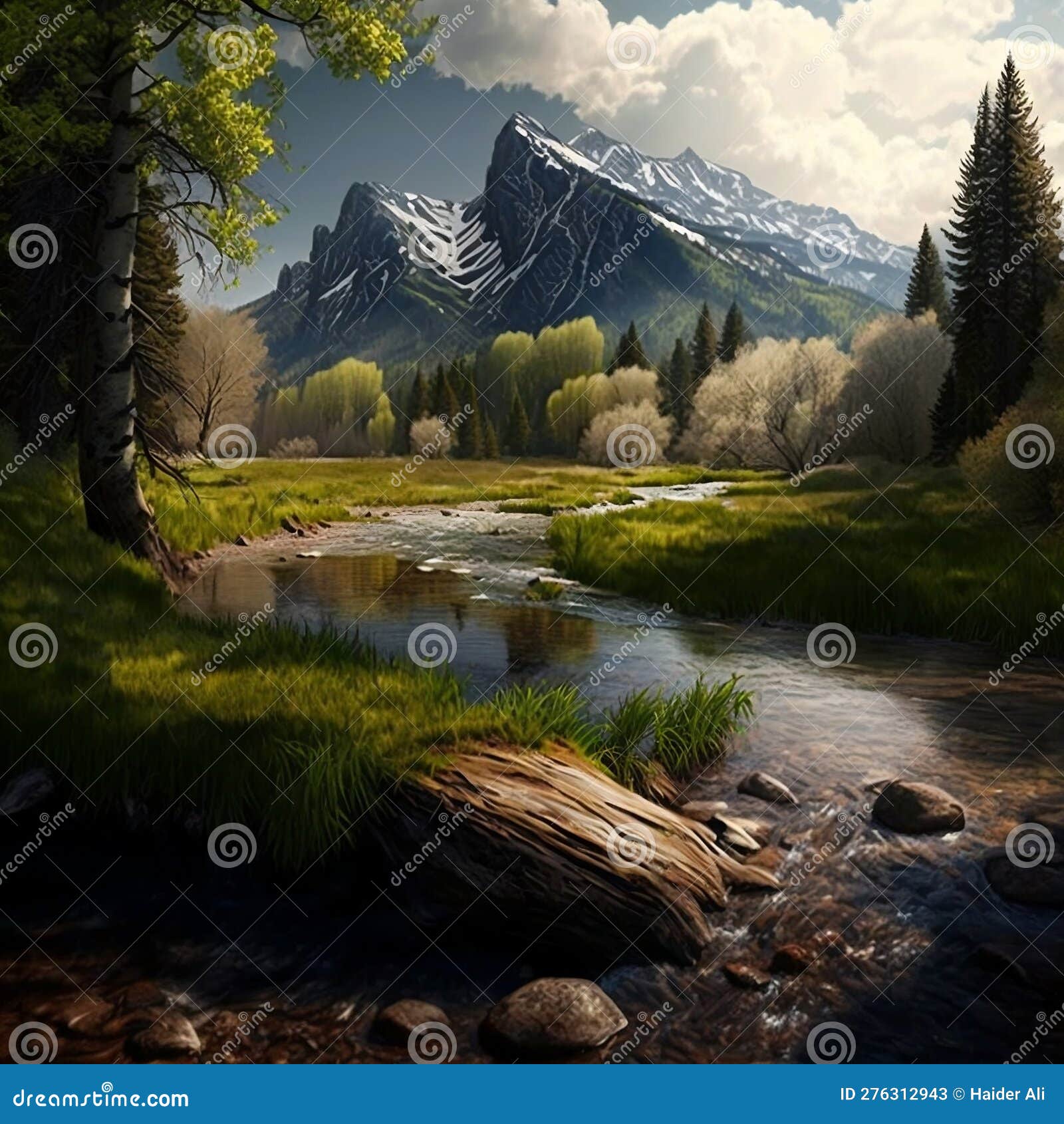 A Scenic Composition: Mountains, Woods, Streams, Meadows, Sunlight ...