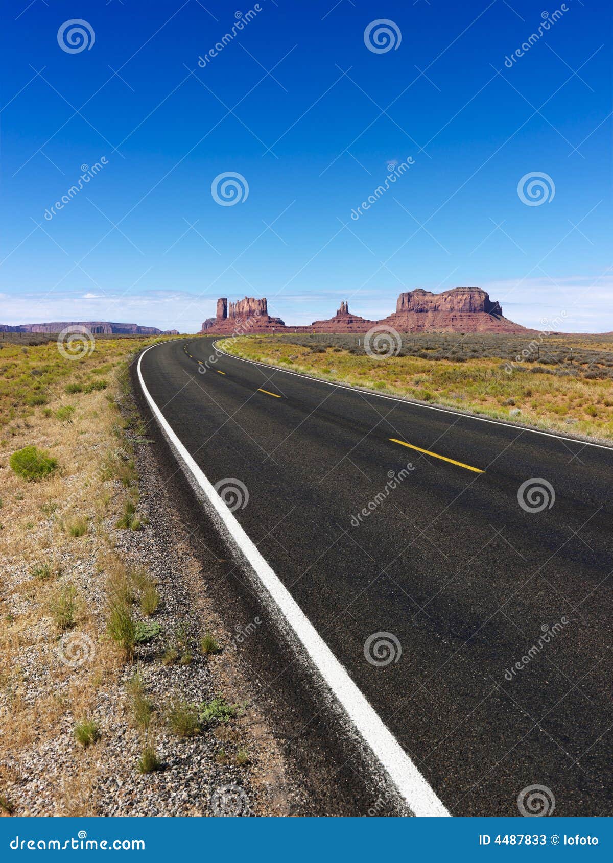 Scenic desert highway. stock image. Image of copy, highway - 4487833