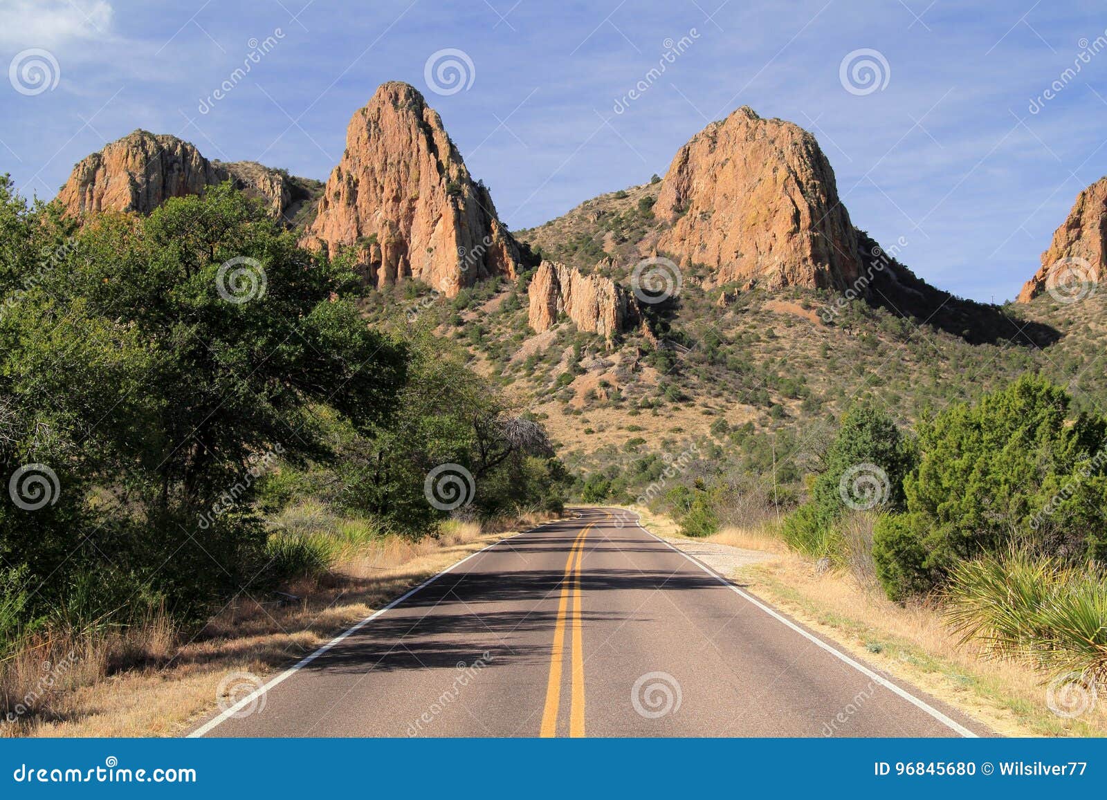 Scenic Desert Highway stock photo. Image of outdoors - 96845680