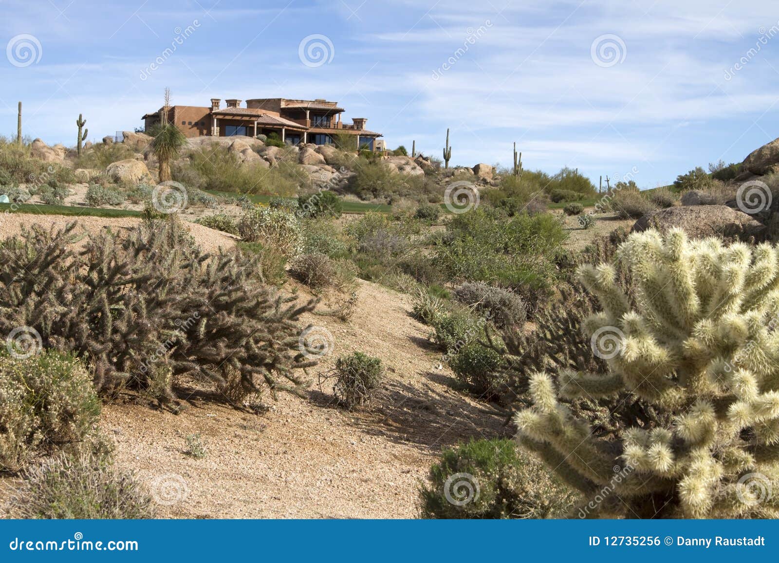 Scenic Desert Landscape at Arizona Golf Course Stock Photo - Image of ...