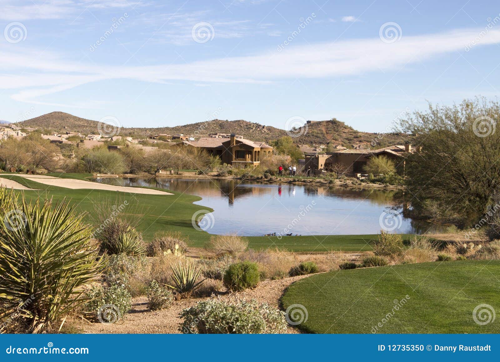 Scenic Desert Landscape at Arizona Golf Course Stock Photo - Image of ...