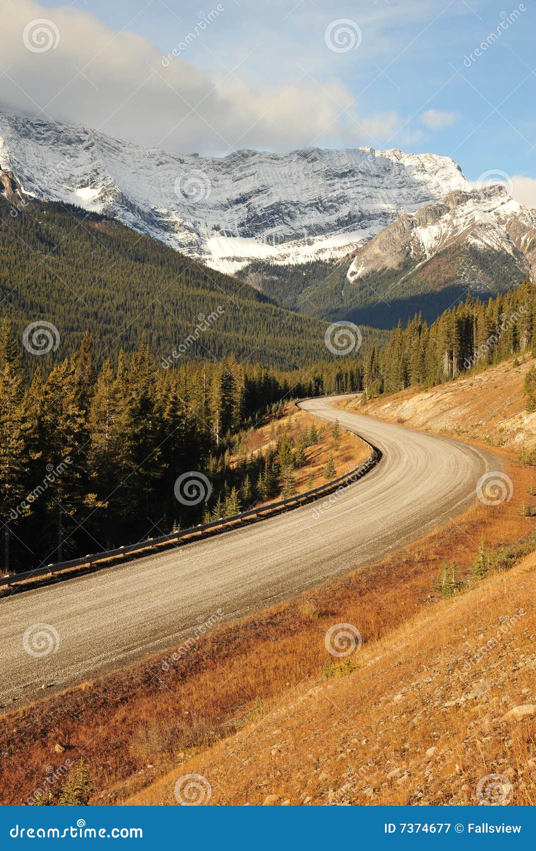 Scenic drive stock image. Image of beautiful, canadian - 7374677