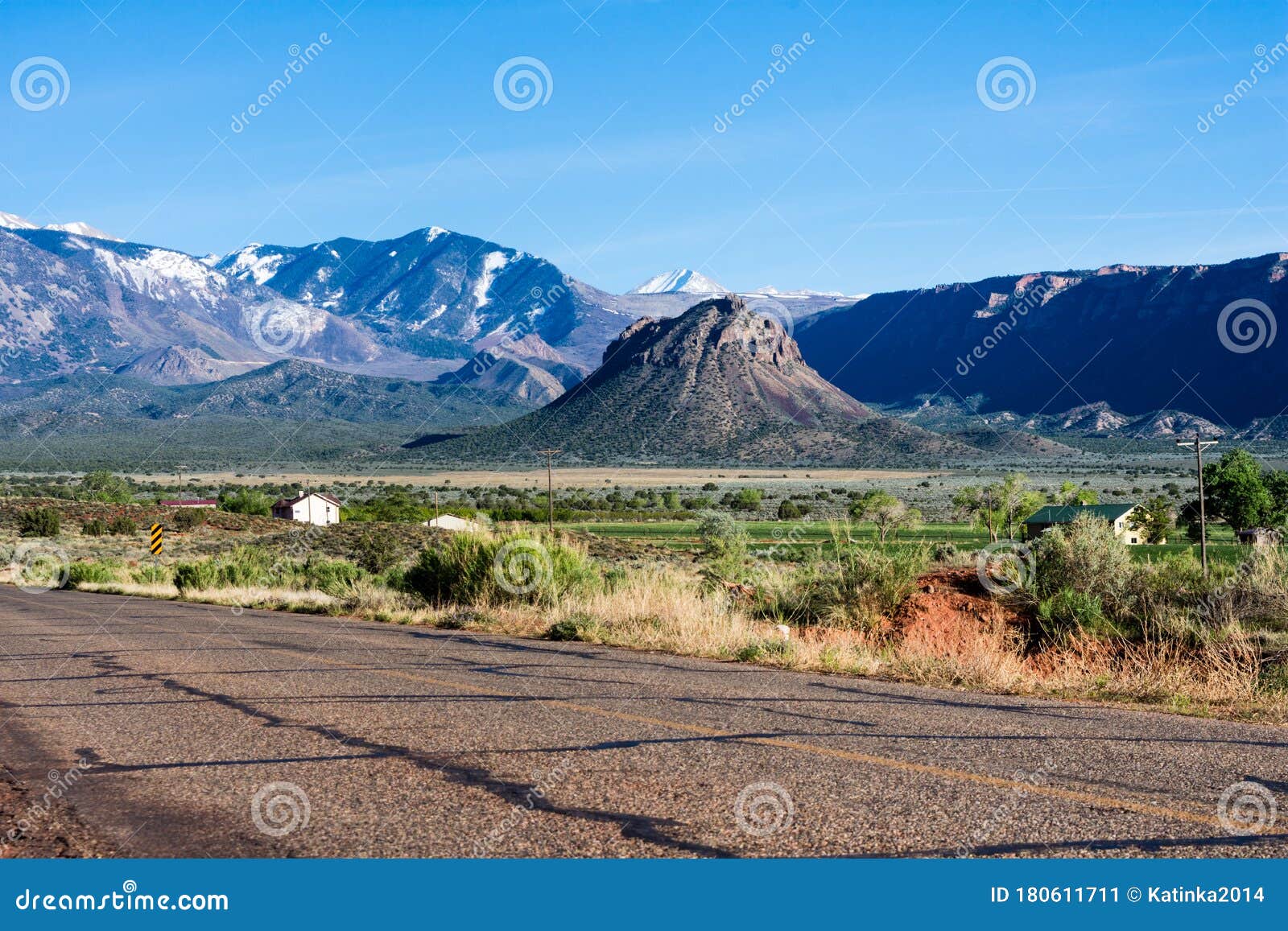 Scenic Drive through Castle Valley - Utah, USA Stock Image - Image of ...