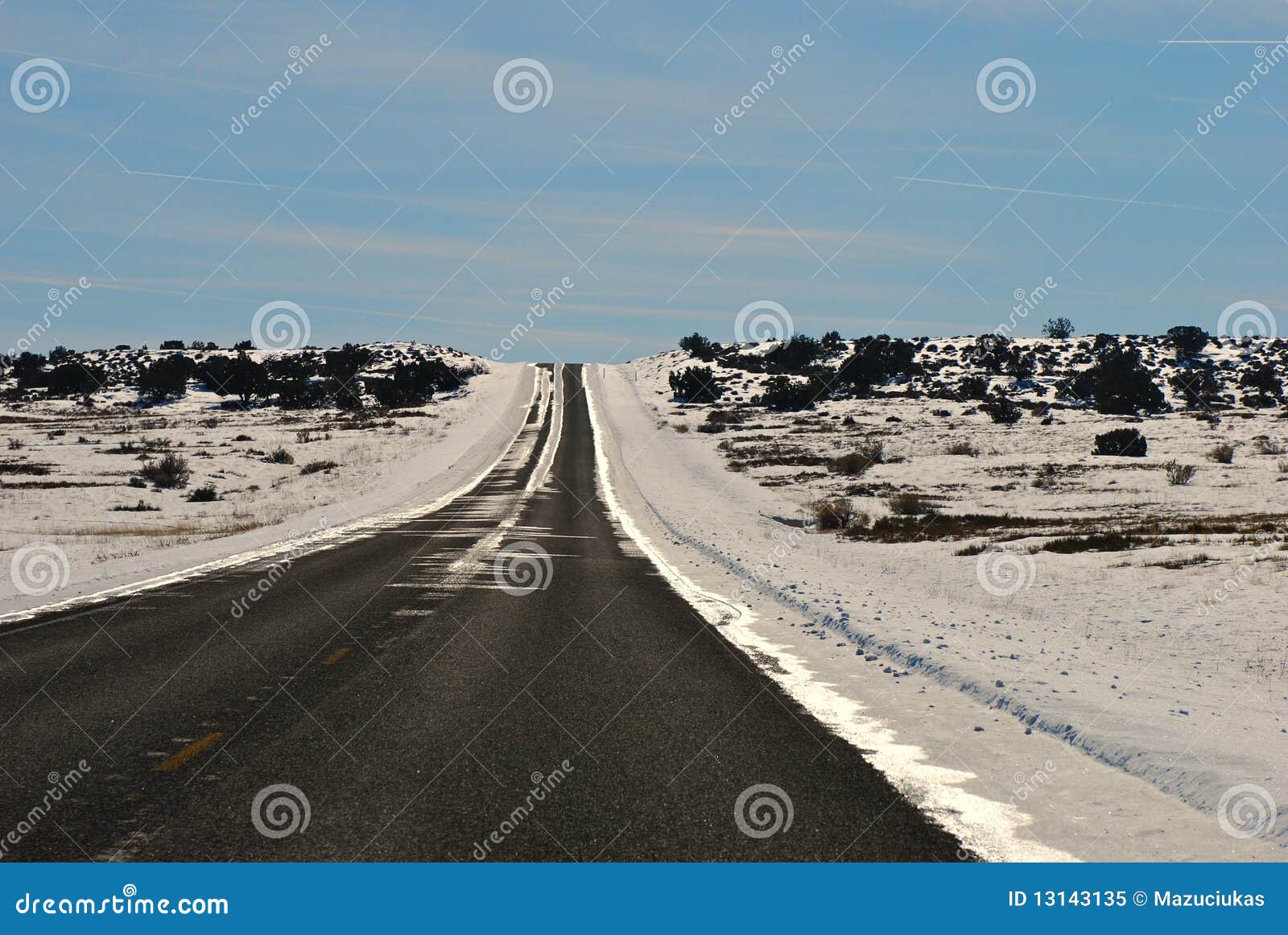 Scenic Drive through the Desert Stock Image - Image of landscape ...