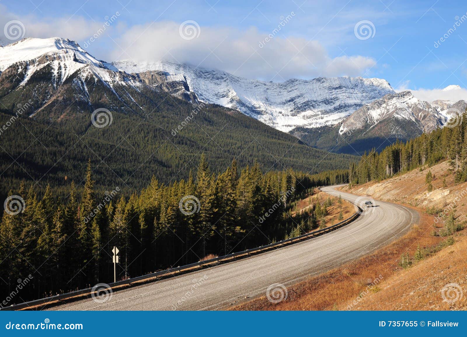 Scenic drive in mountains stock image. Image of landscape - 7357655