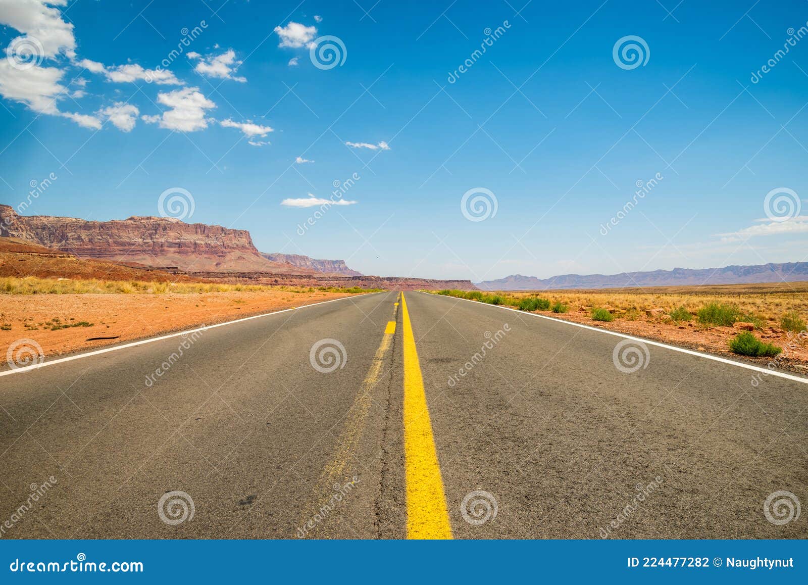 Scenic Empty Roadway in Grand Canyon Stock Photo - Image of road ...