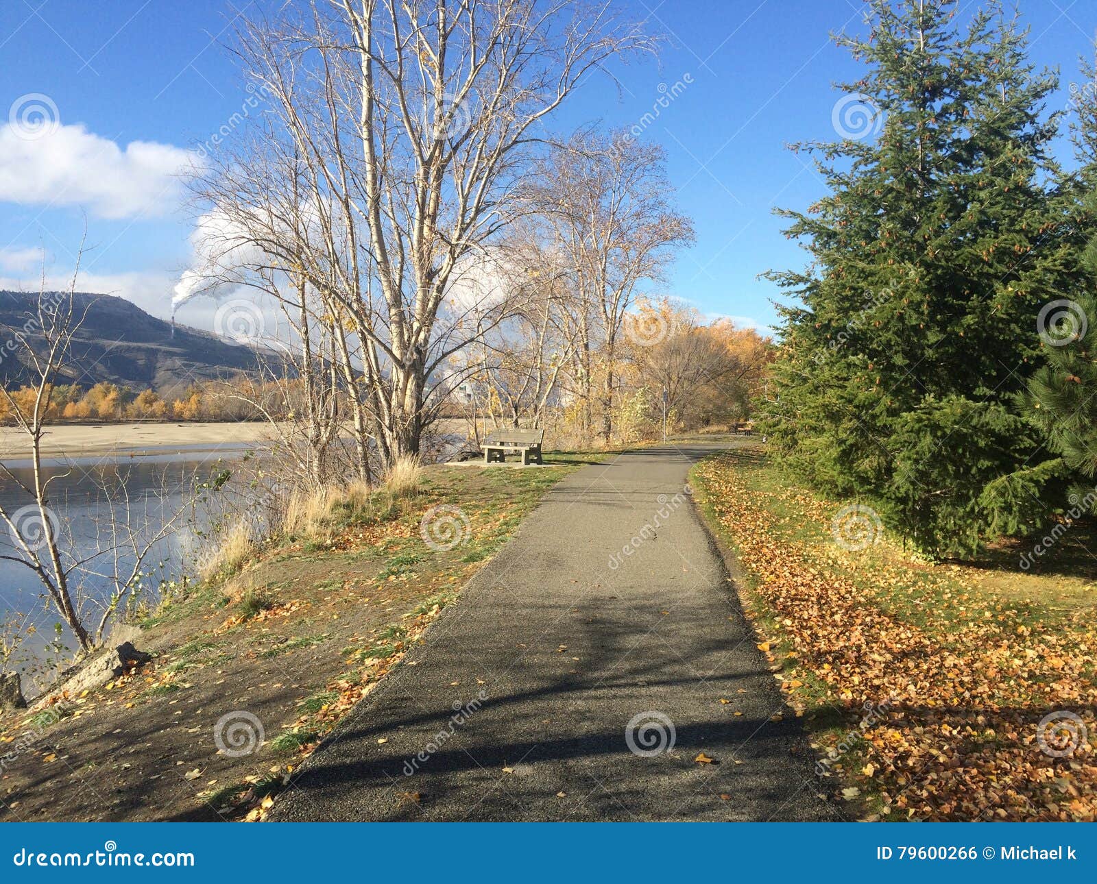 Scenic Fall Walk at the Park Stock Photo - Image of walk, trail: 79600266