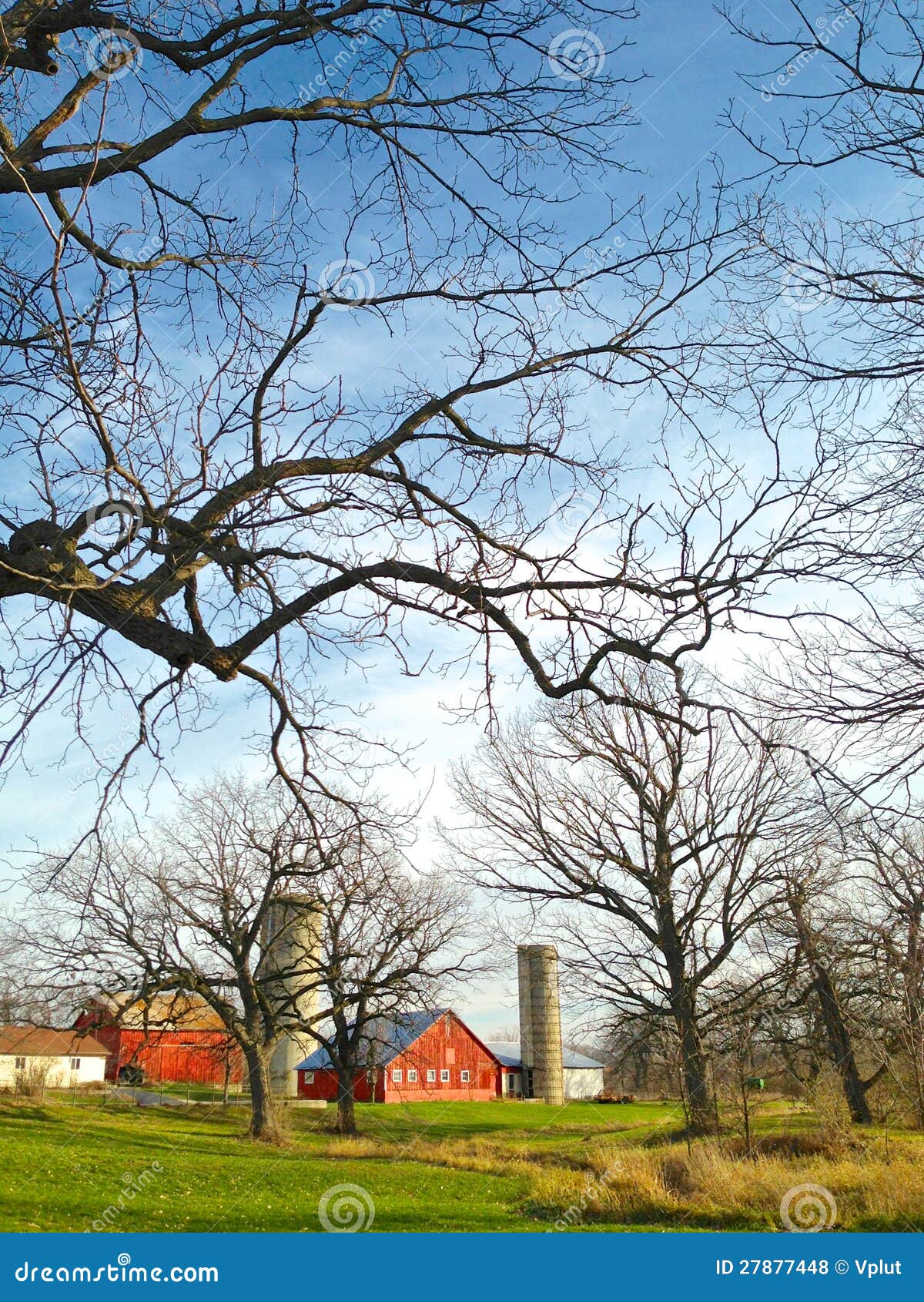 Scenic Farm stock photo. Image of midwest, barren, united - 27877448