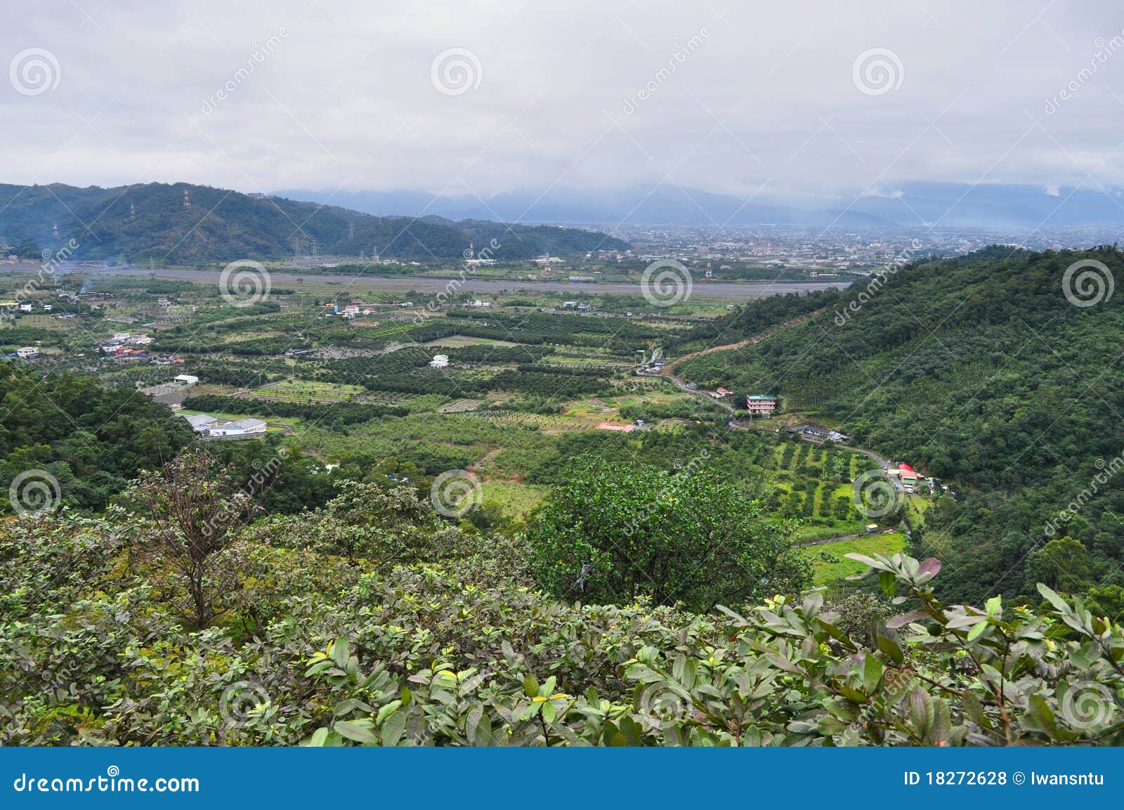 Scenic Farming Area at Yilan Stock Photo - Image of panoramic, scenic ...