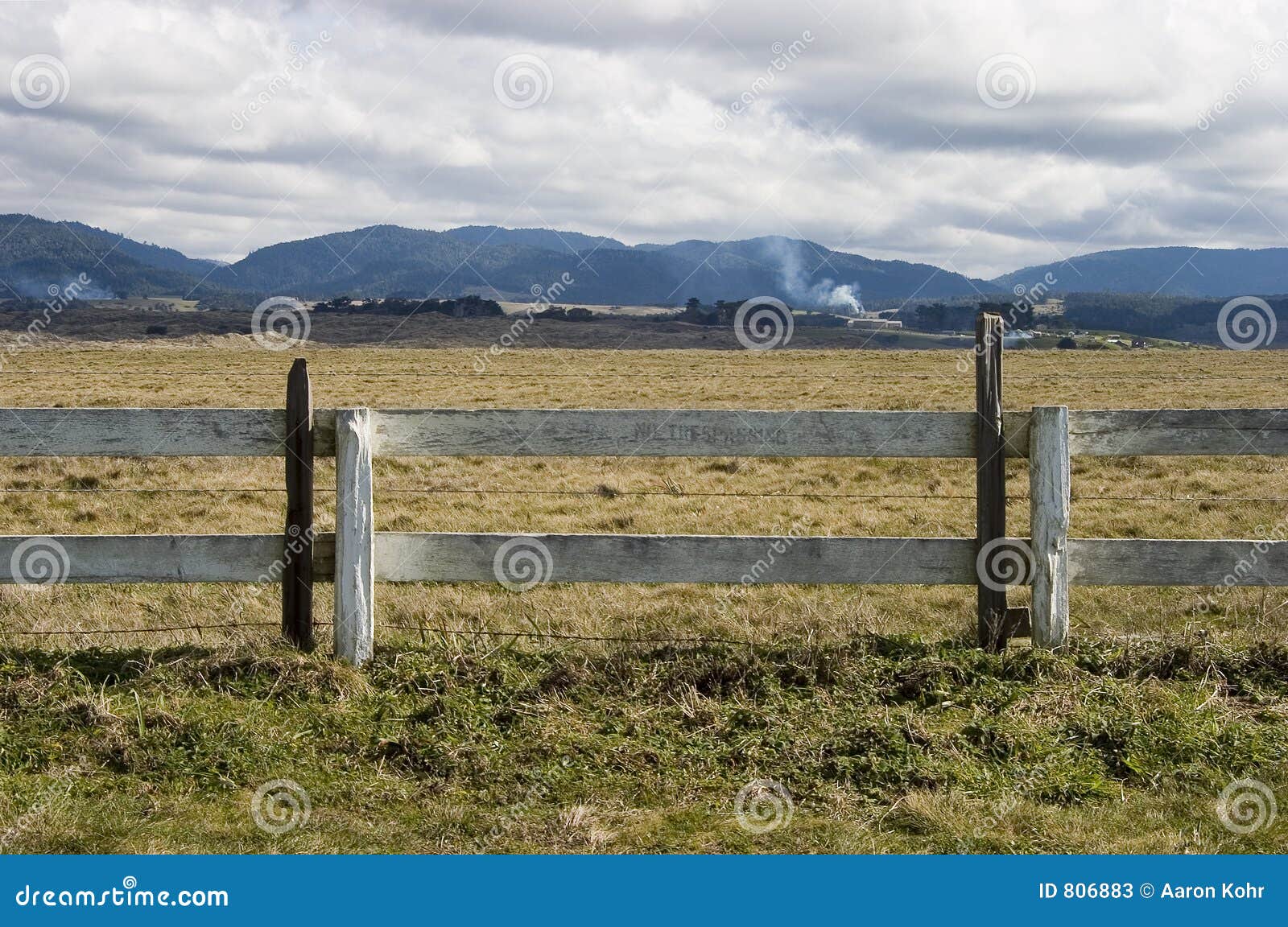 Scenic Fence stock image. Image of farm, warn, post, farmer - 806883