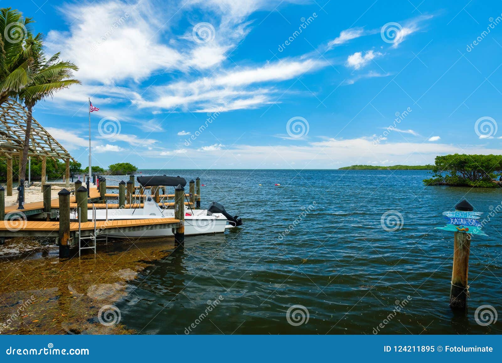 Scenic Florida Keys stock image. Image of clouds, retirement - 124211895