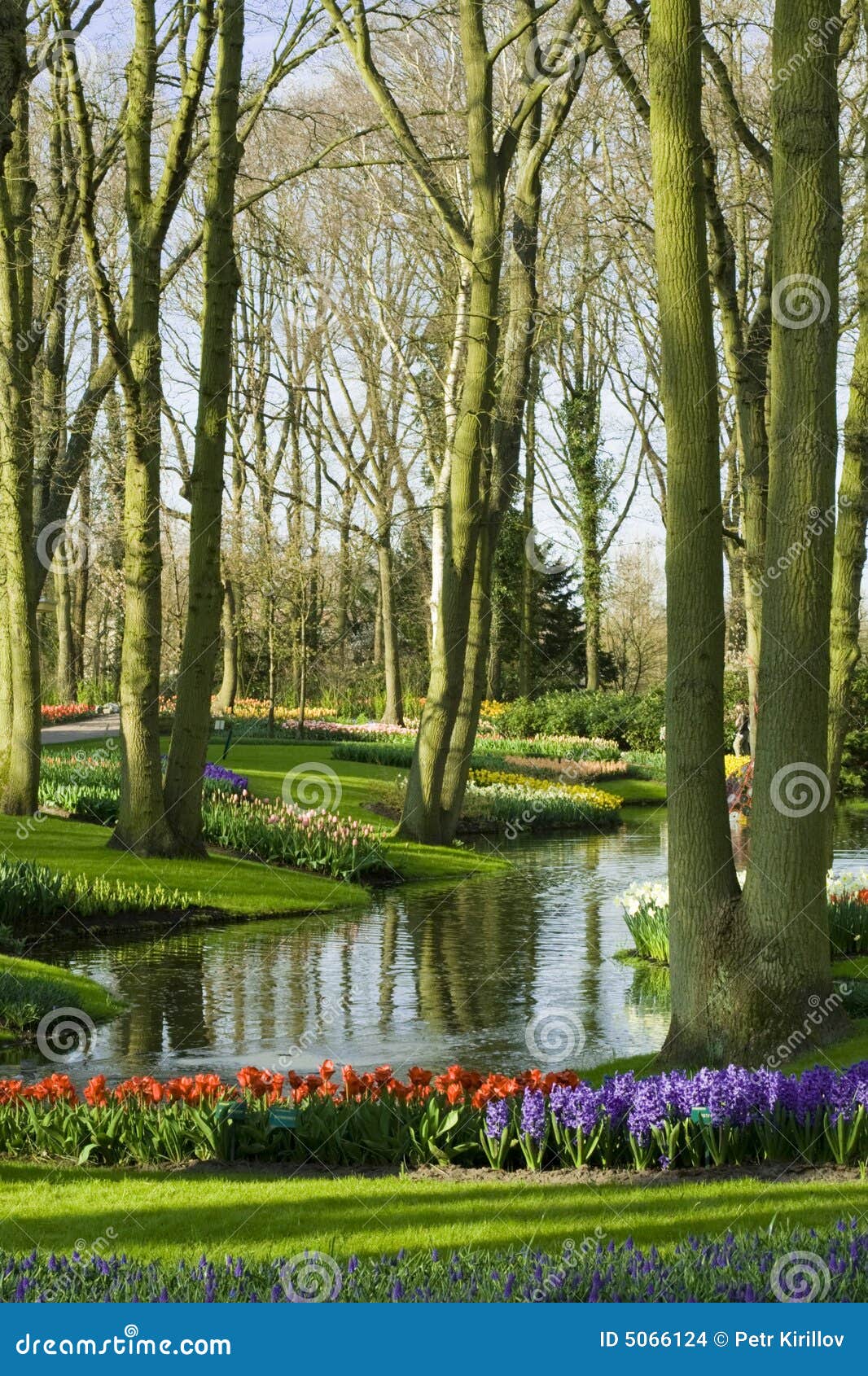 Scenic Garden in Lisse (Netherlands) Stock Photo - Image of beautiful ...