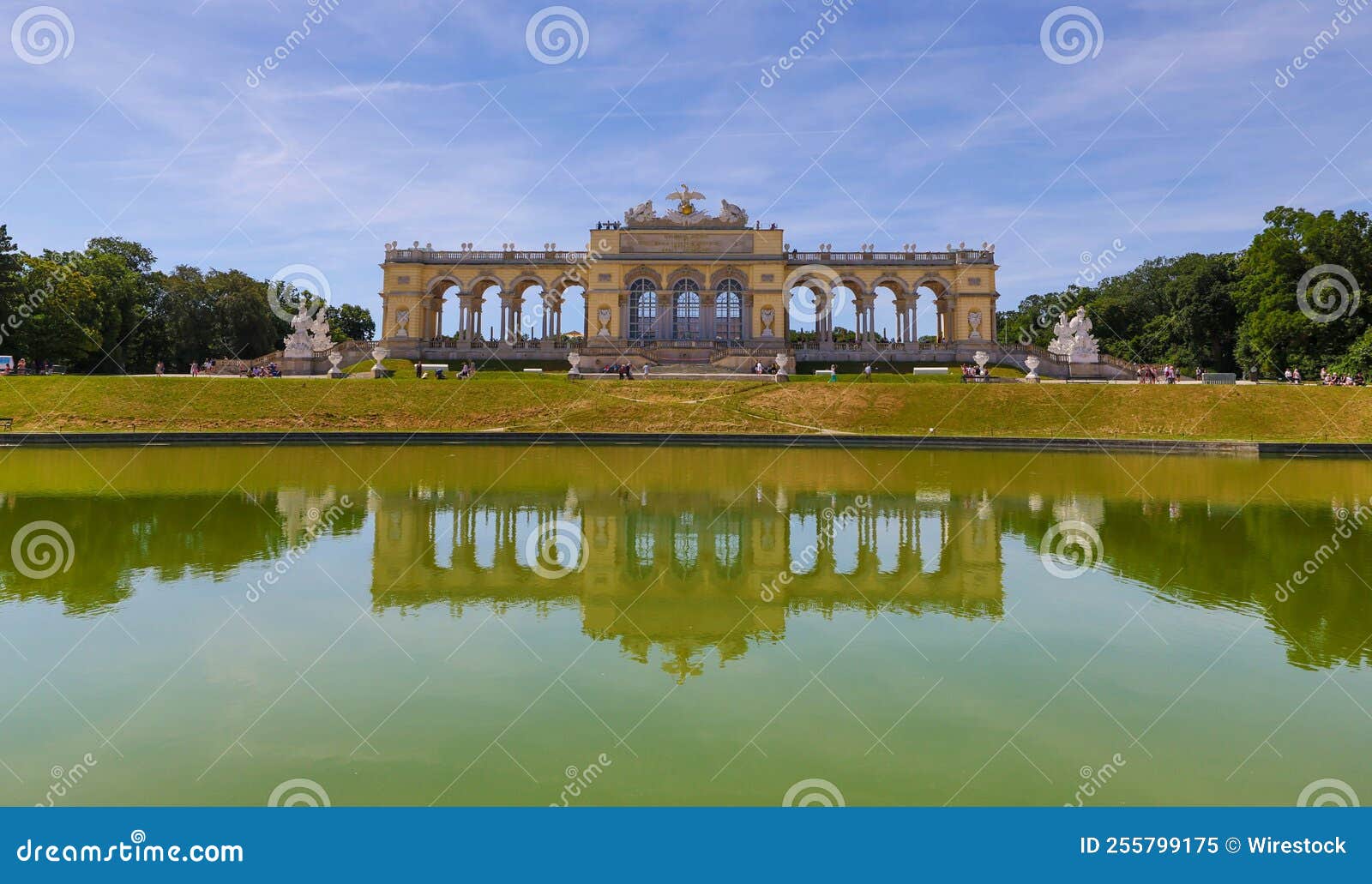 Scenic Gloriette Building in Vienna, Austria Stock Image - Image of ...