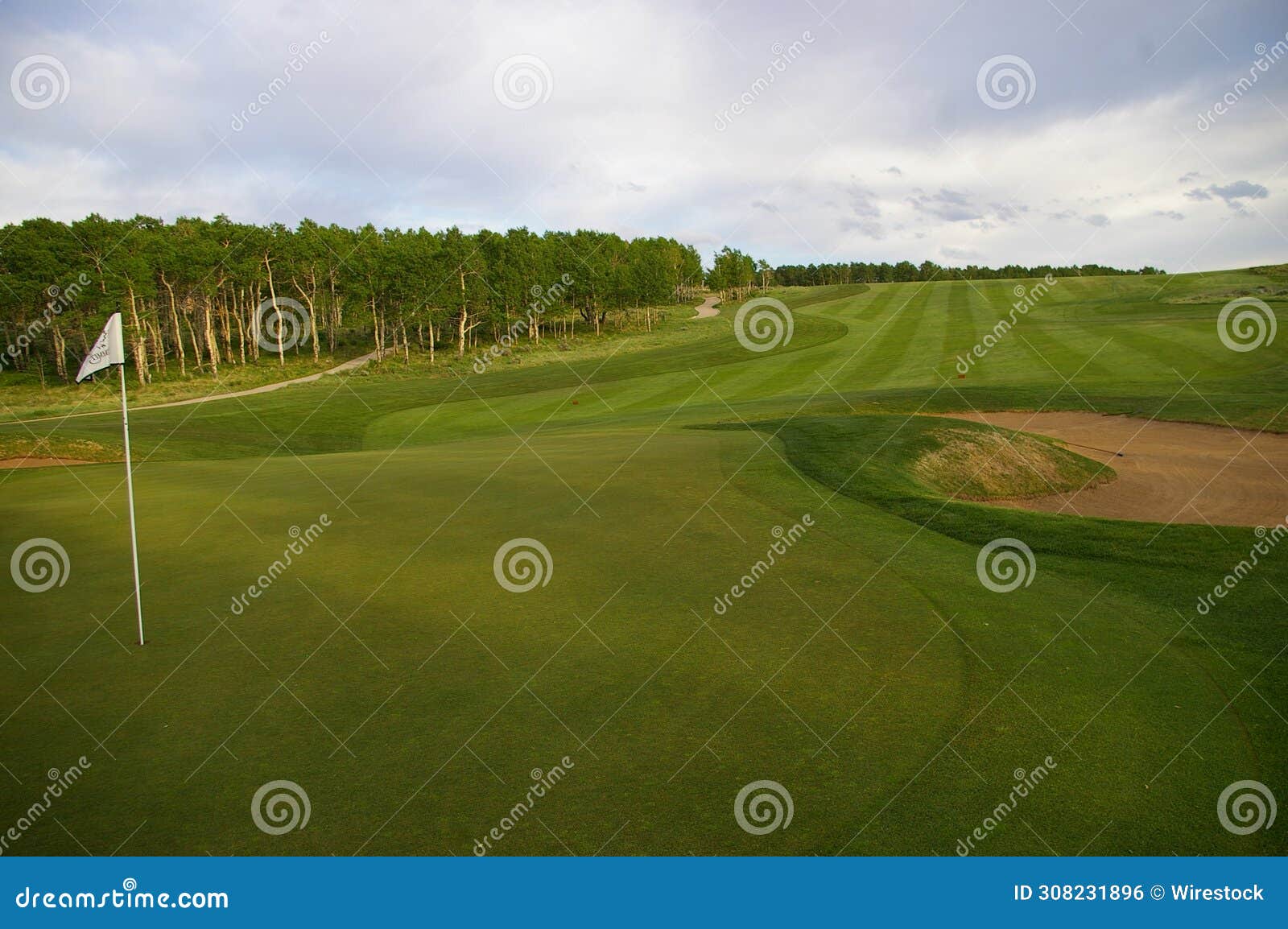Scenic Golf Course, Denver Mountain Golf Stock Photo - Image of ...