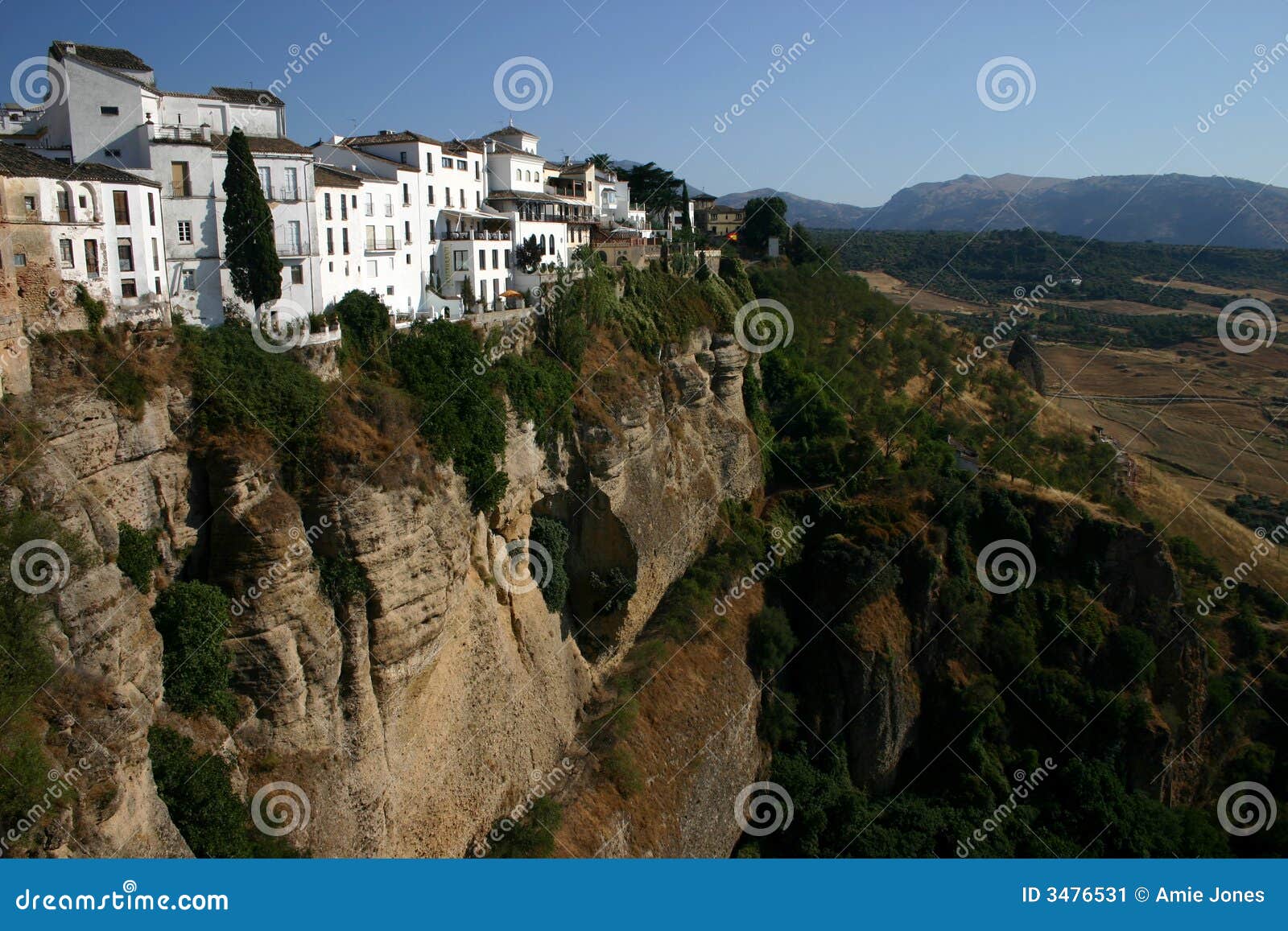 Scenic gorge at Ronda stock image. Image of deep, overlook - 3476531