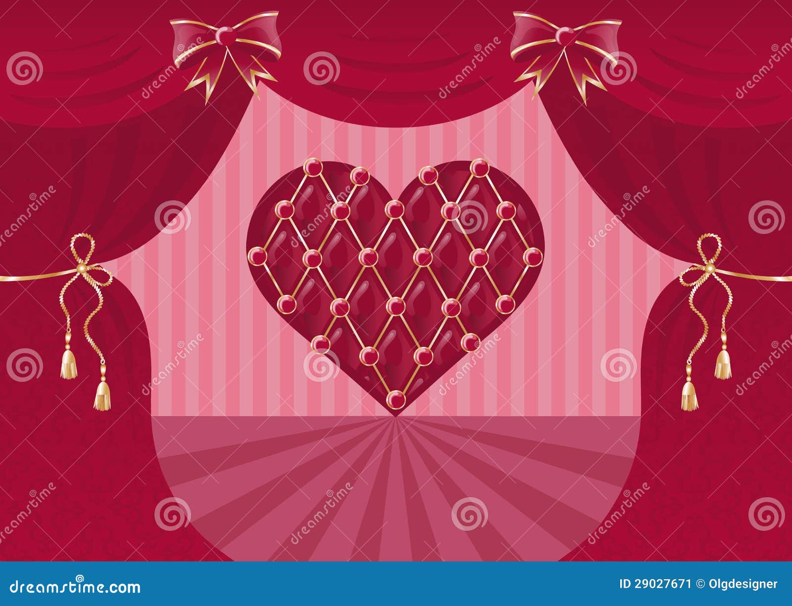 Scenic heart stock vector. Illustration of card, decoration - 29027671