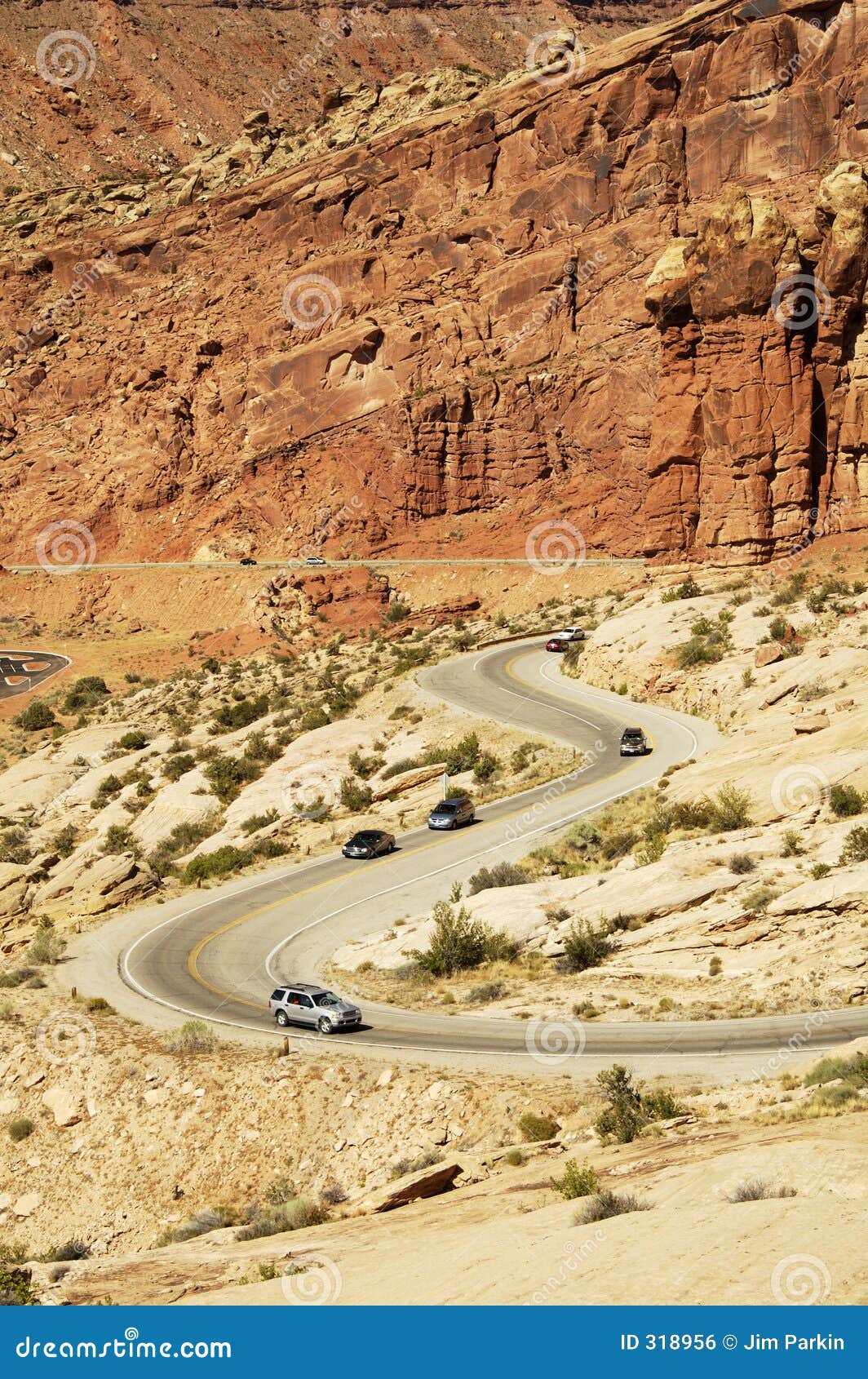Scenic Highway stock photo. Image of turn, traffic, mountain - 318956