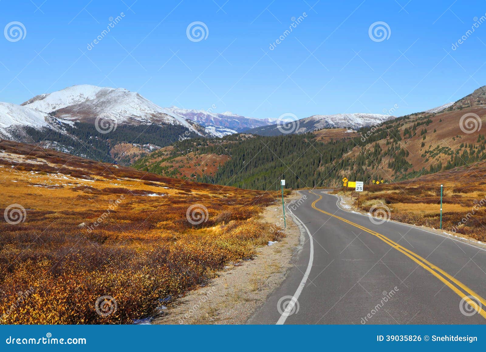 Scenic highway stock photo. Image of beautiful, route - 39035826