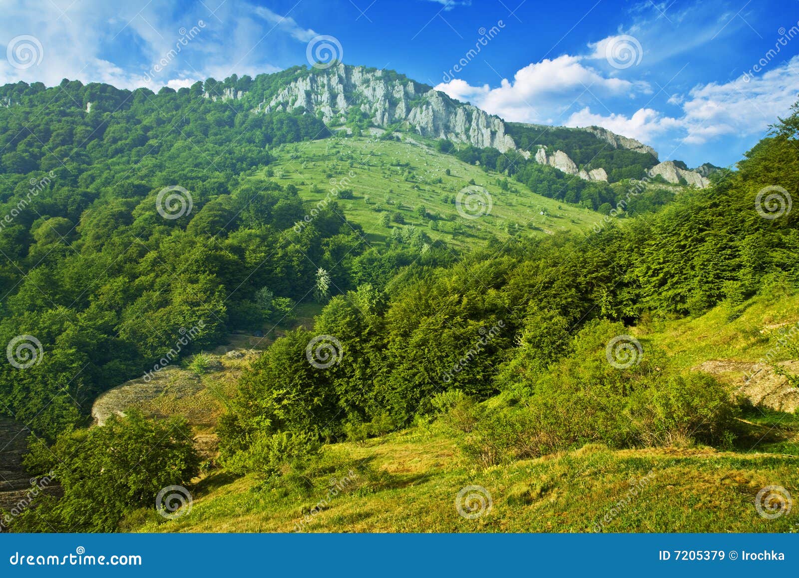 Scenic hillside landscape stock image. Image of rolling - 7205379